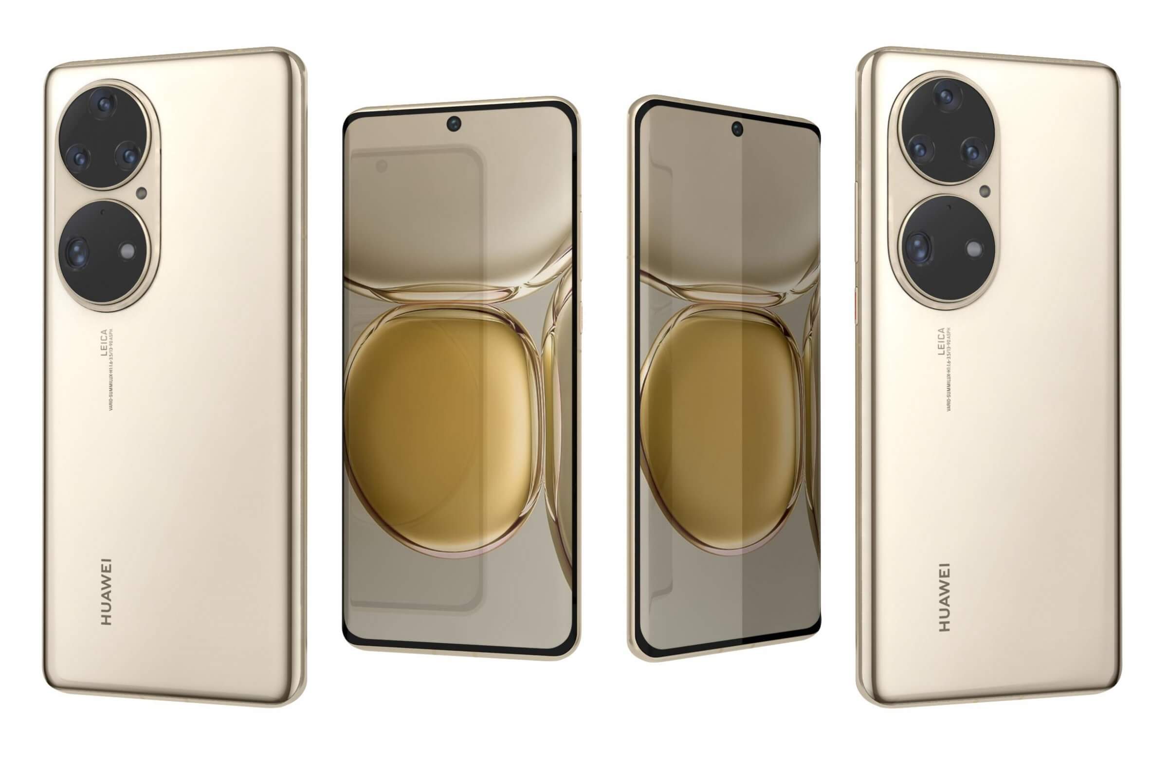 Huawei P50 Pro Cocoa Gold - 3D Model by Rever_Art