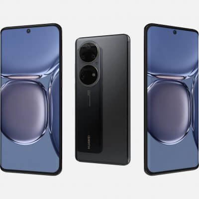 Huawei P50 Pro Golden Black - 3D Model by Rever_Art