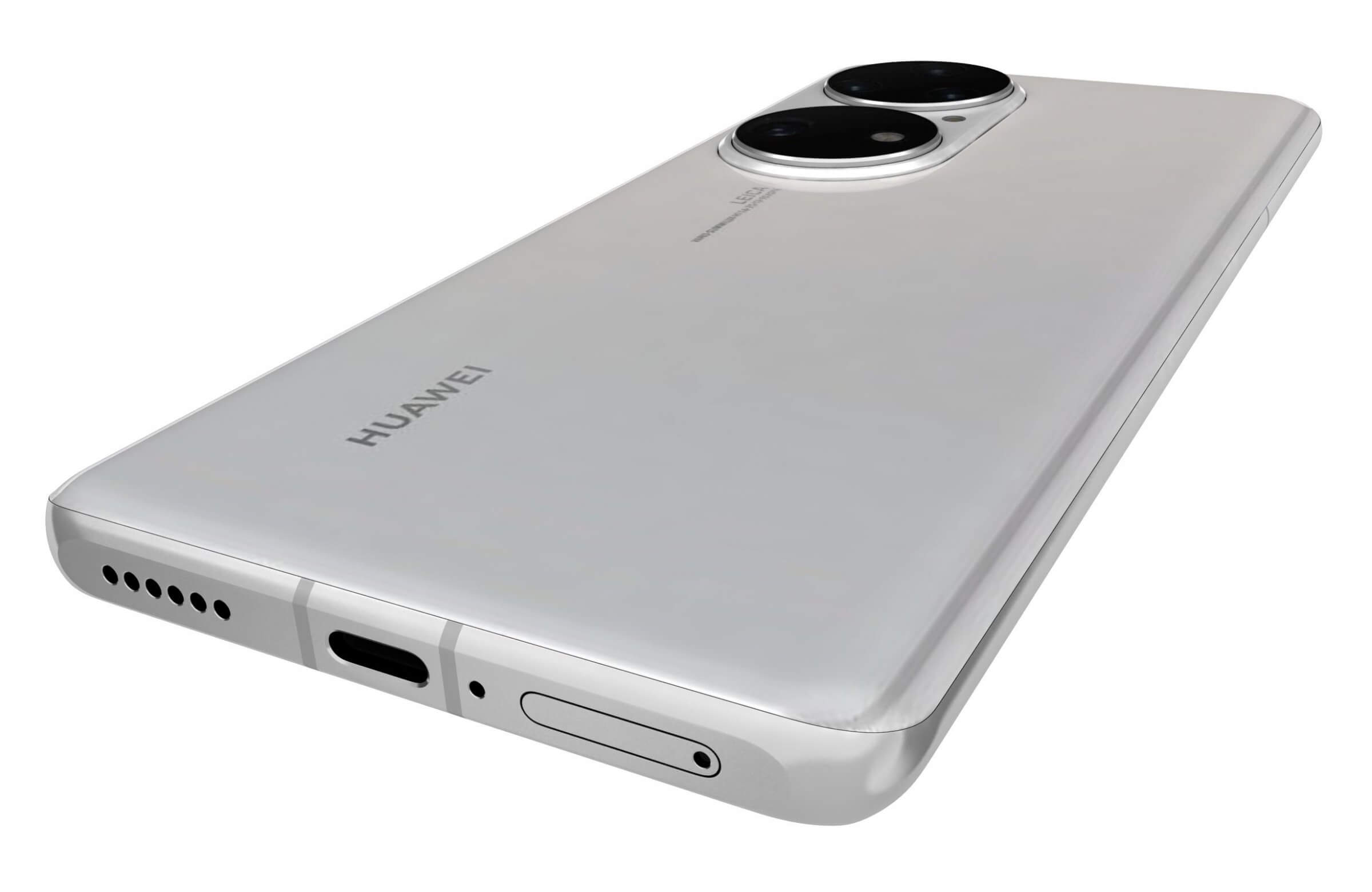 Huawei P50 Pro Pearl White - 3D Model by Rever_Art