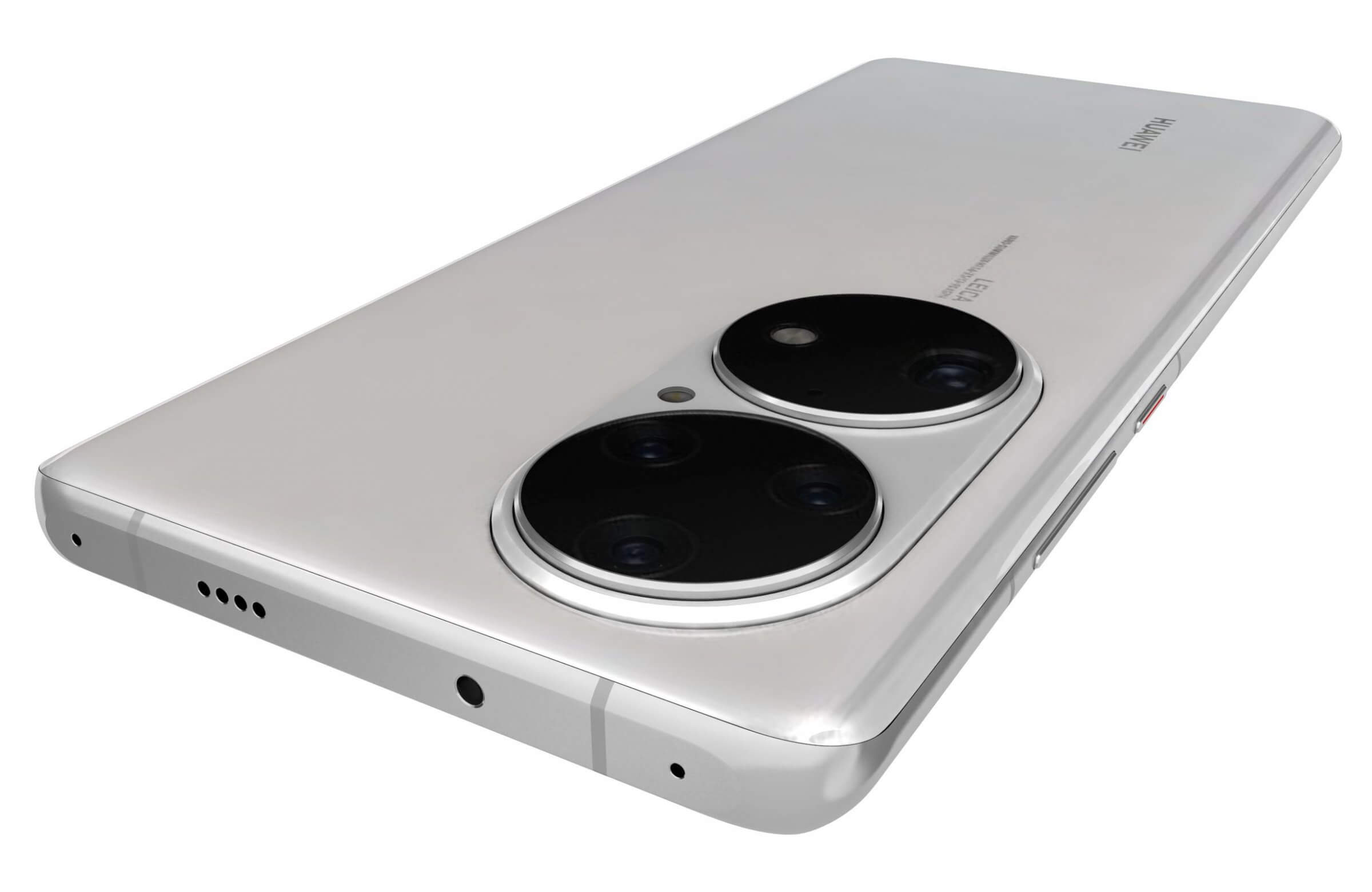 Huawei P50 Pro Pearl White - 3D Model by Rever_Art