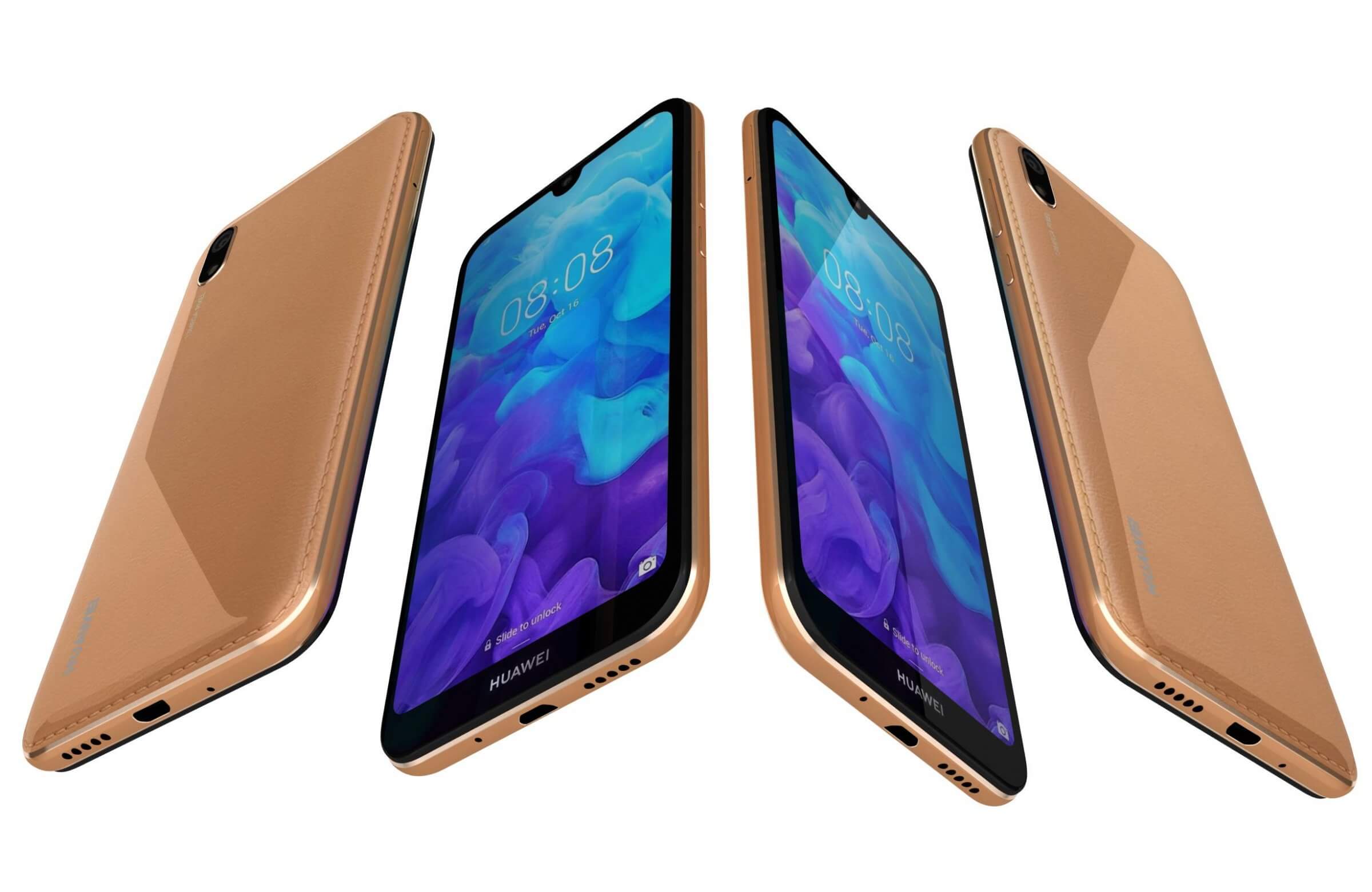 Huawei Y5 2019 Amber Brown - 3D Model by Rever_Art