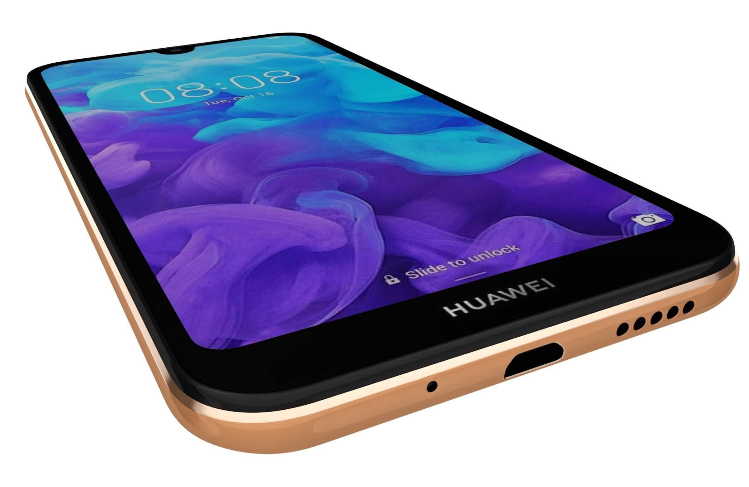 Huawei Y5 2019 Amber Brown - 3D Model by Rever_Art