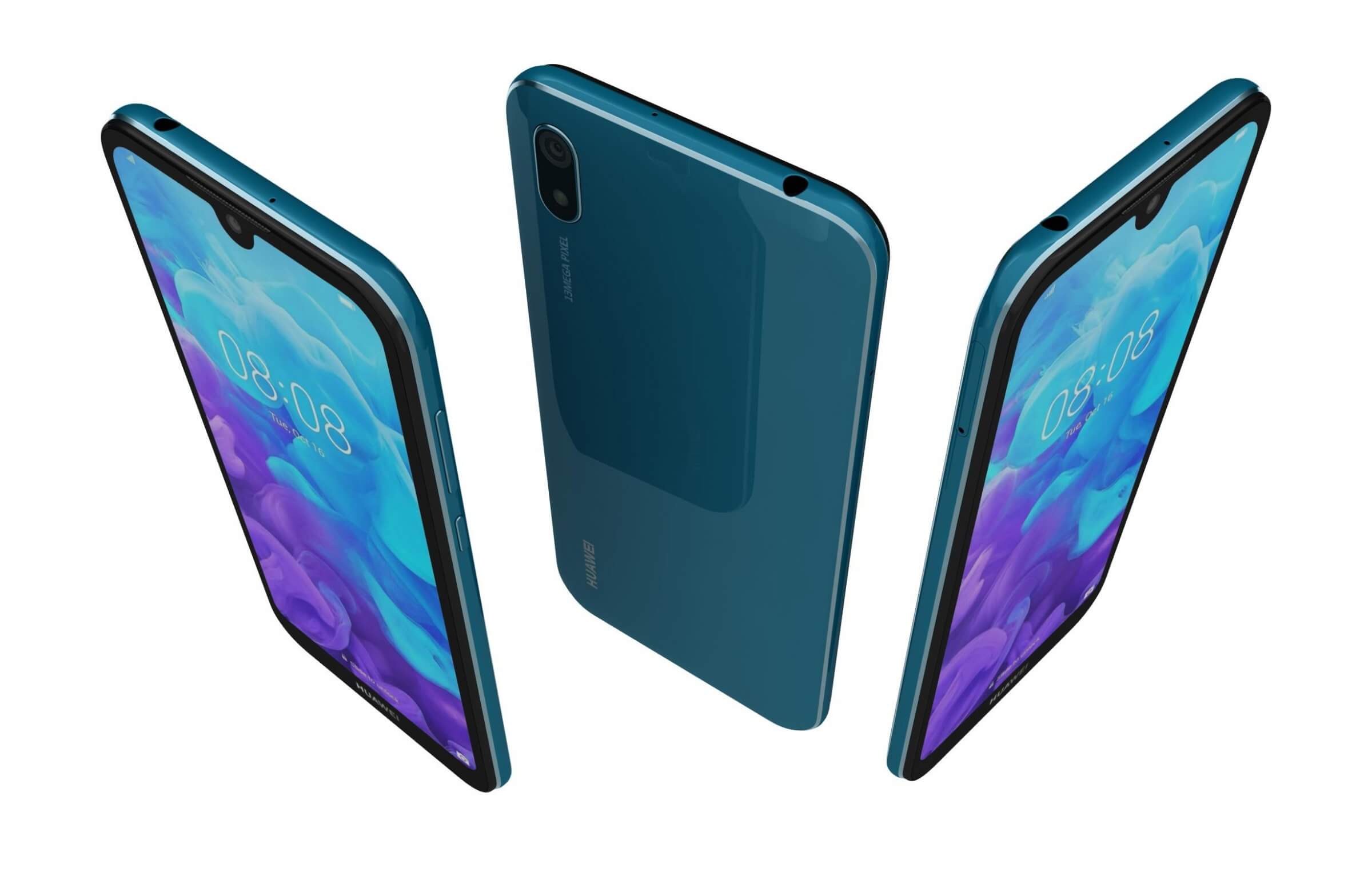 Huawei Y5 2019 Sapphire Blue - 3D Model by Rever_Art