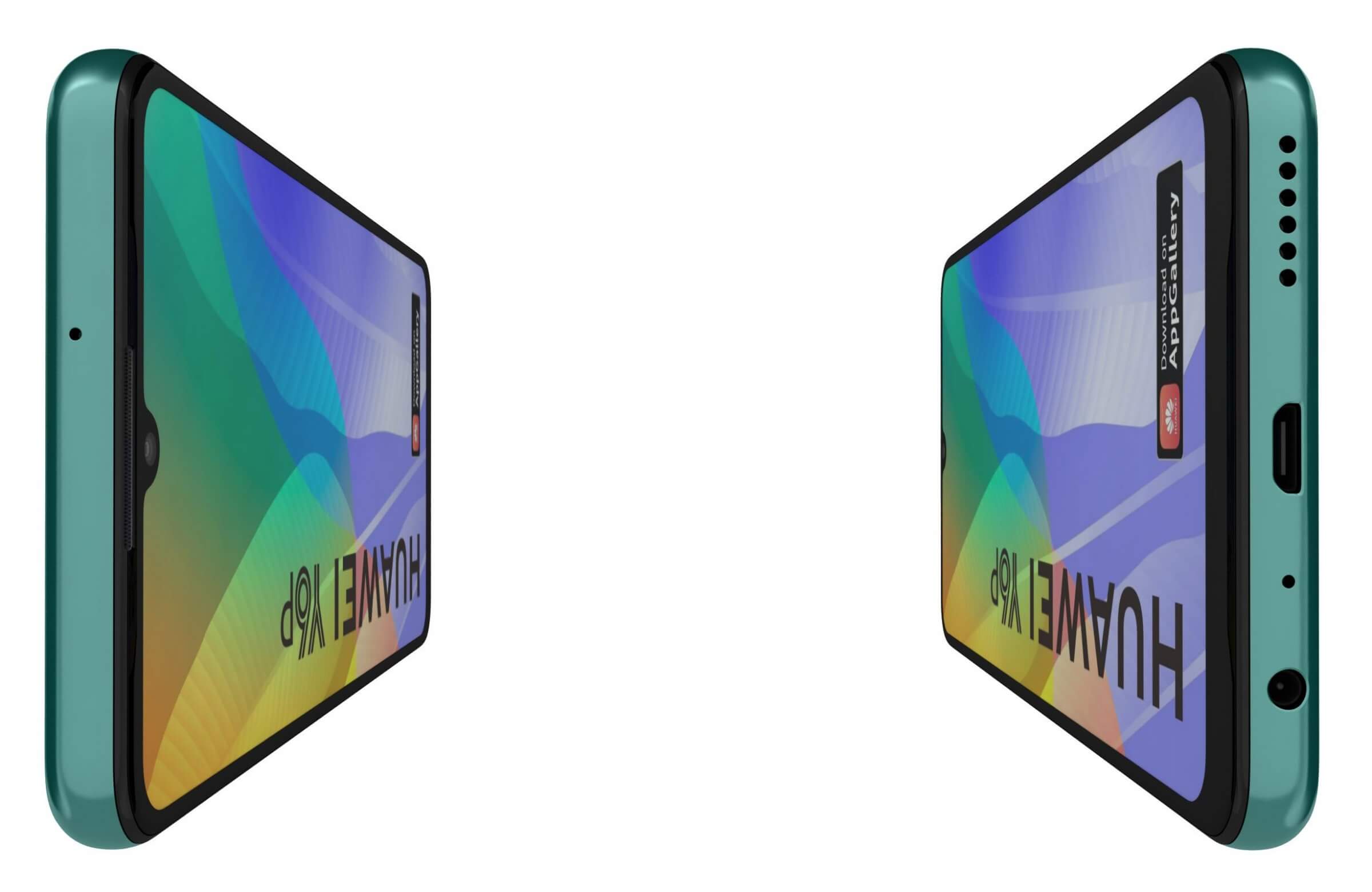 Huawei Y6P Emerald Green - 3D Model by Rever_Art