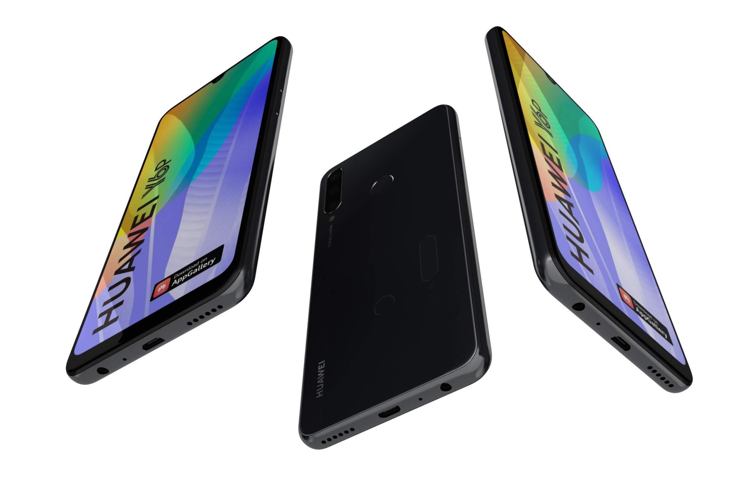 Huawei Y6P Midnight Black - 3D Model by Rever_Art