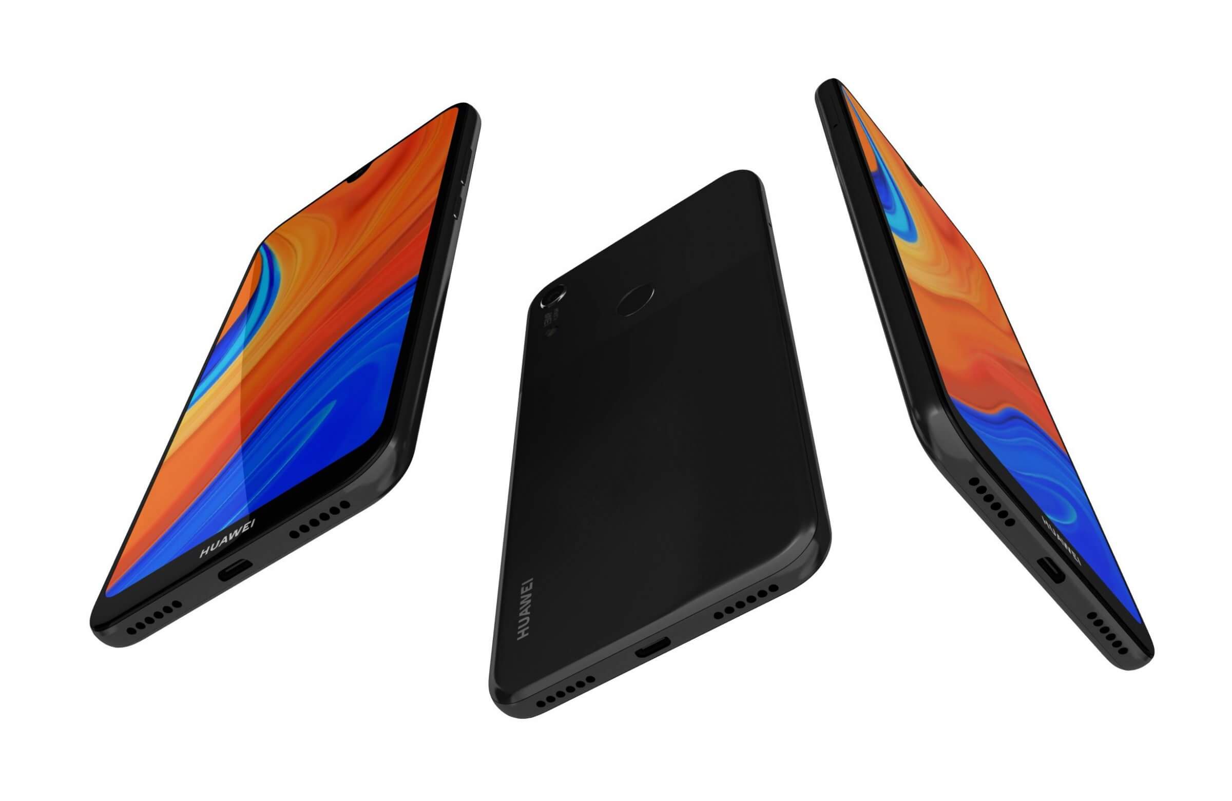 Huawei Y6s Black and Blue - 3D Model by Rever_Art