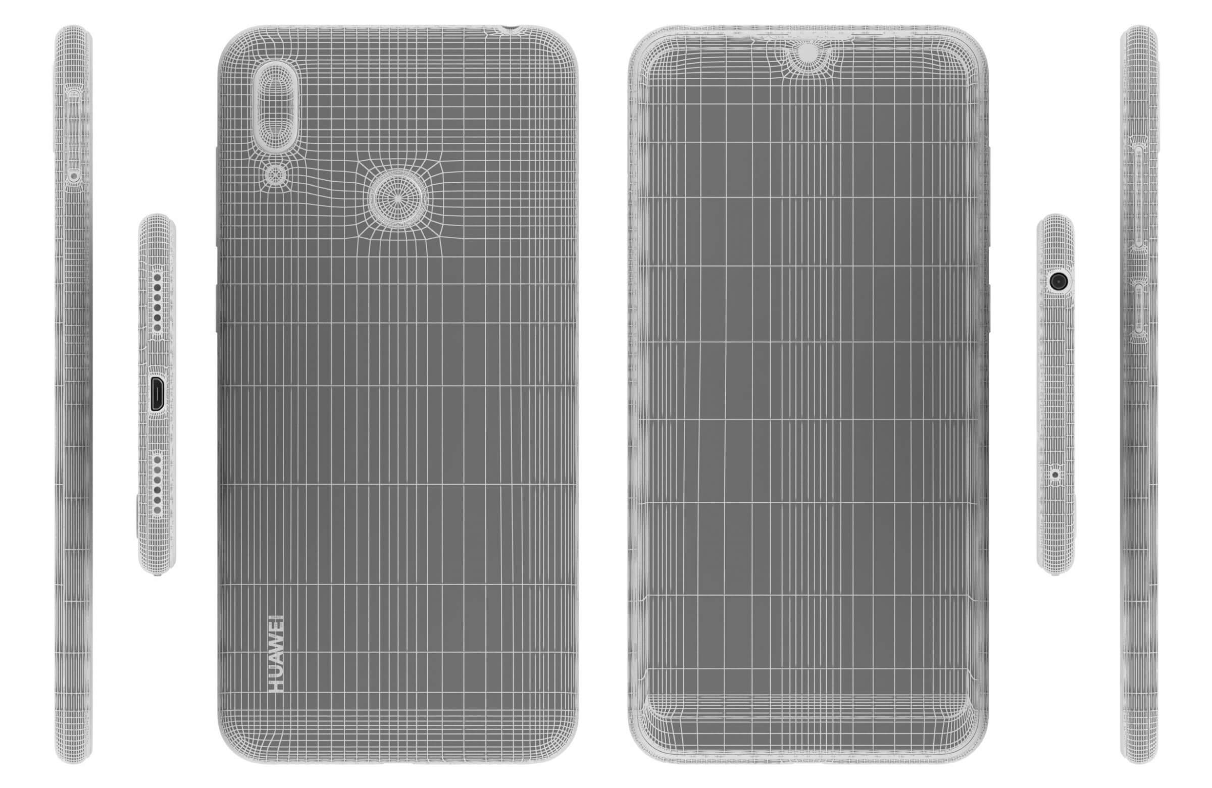 Huawei Y7 2019 All Colors - 3D Model by Rever_Art