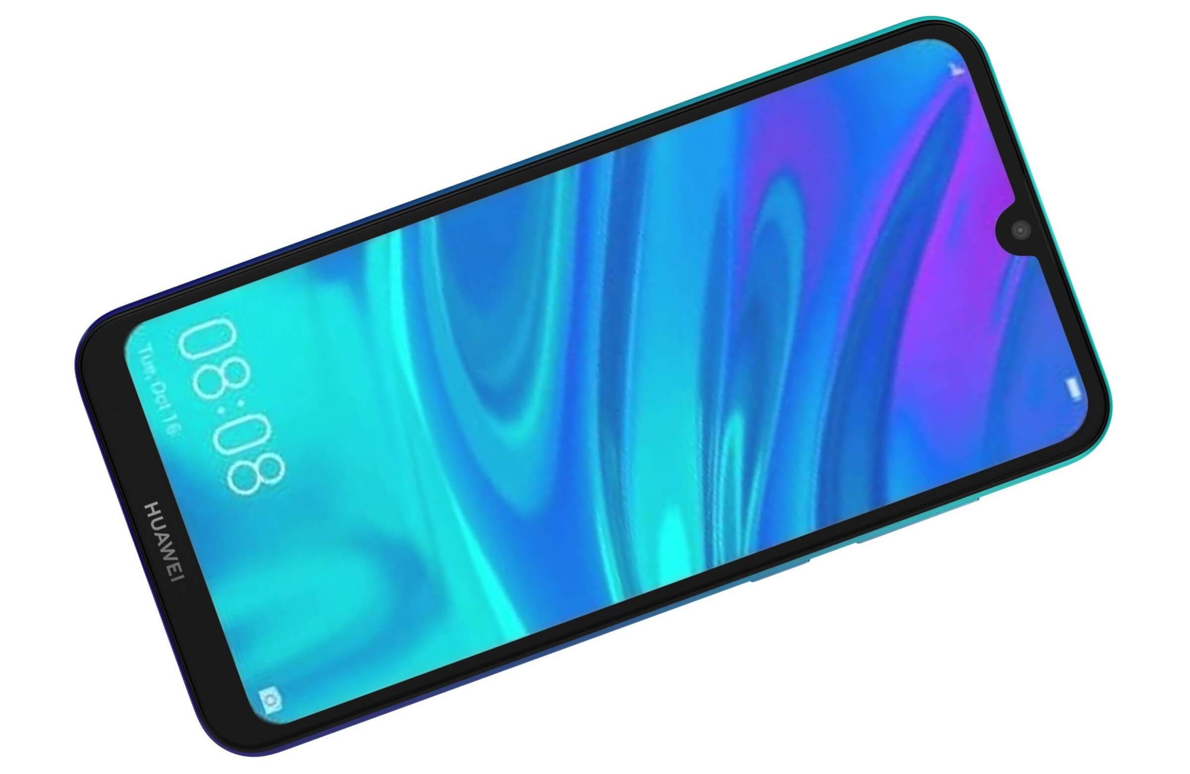 Huawei Y7 2019 Aurora Blue - 3D Model by Rever_Art