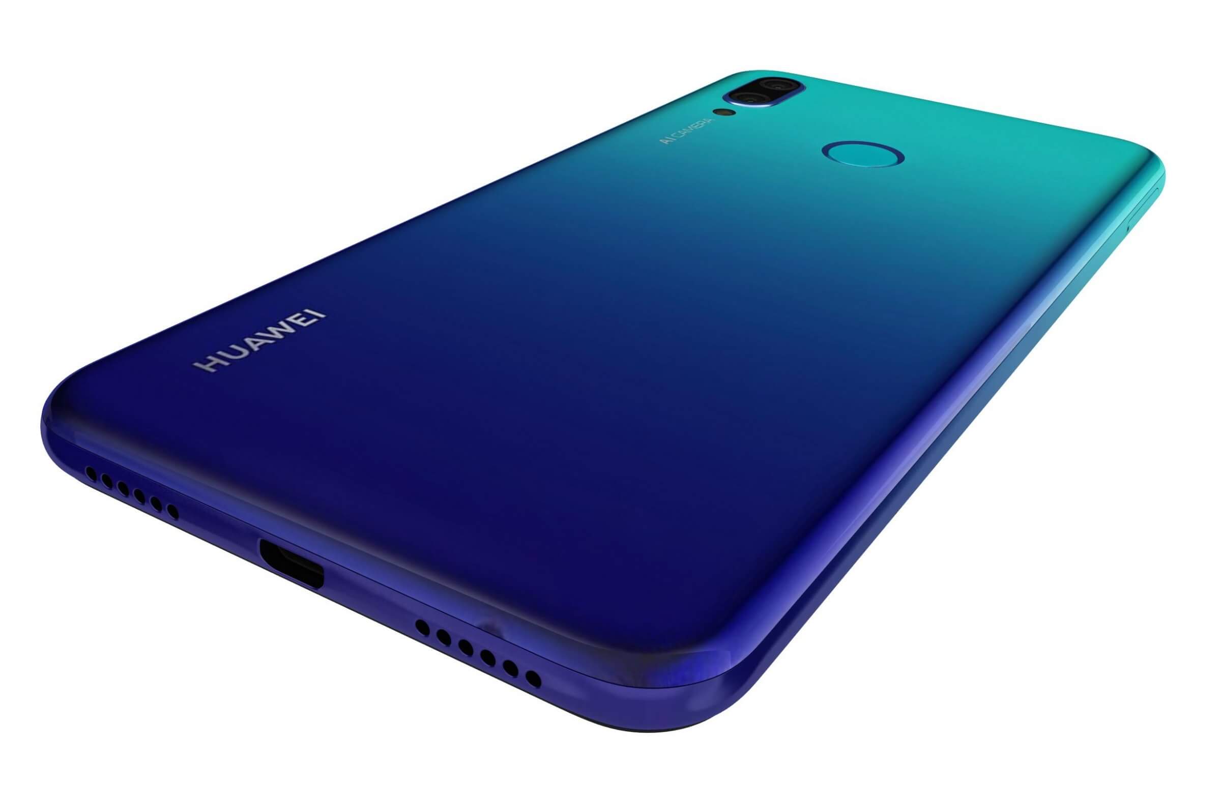 Huawei Y7 2019 Aurora Blue - 3D Model by Rever_Art