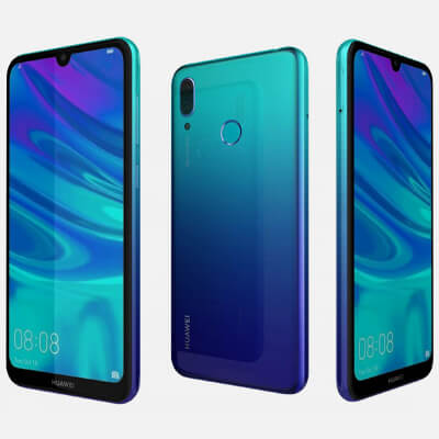 Huawei Y7 2019 Aurora Blue - 3D Model by Rever_Art