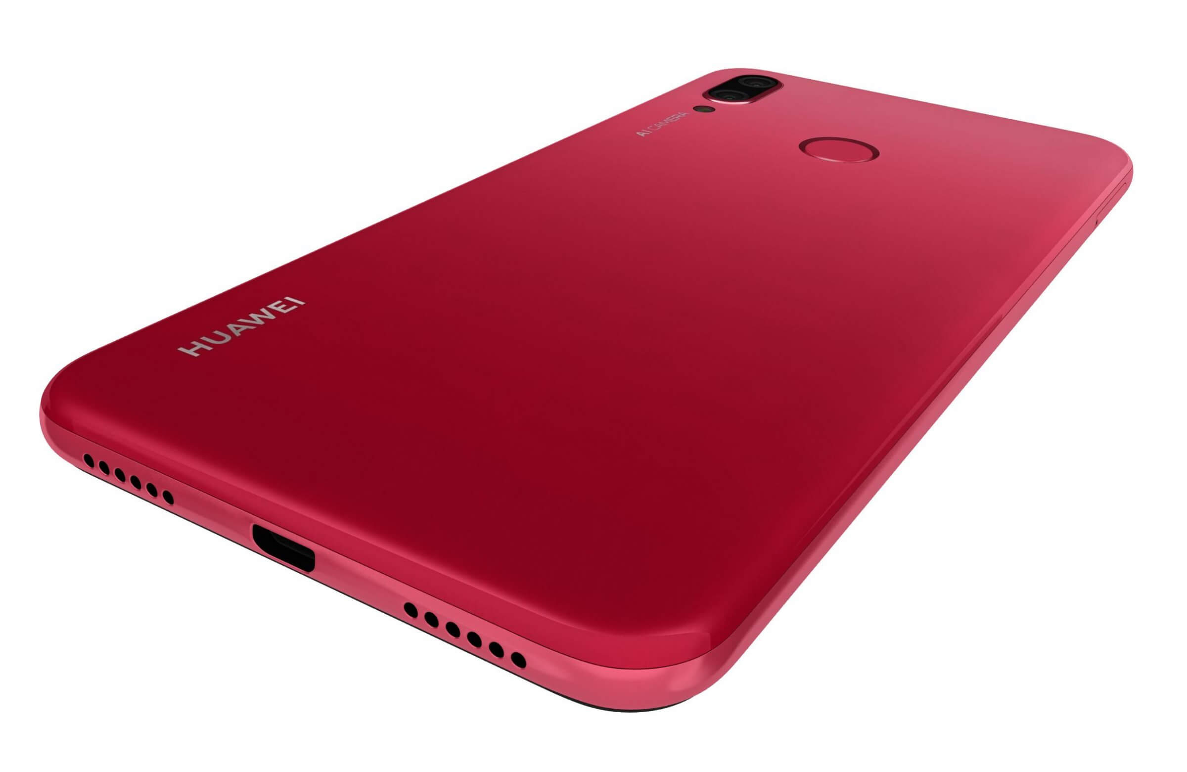 Huawei Y7 2019 Coral Red - 3D Model by Rever_Art