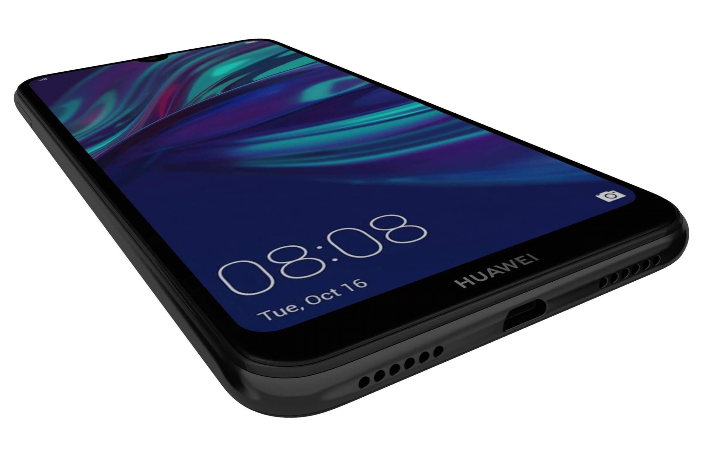 Huawei Y7 2019 Midnight Black - 3D Model by Rever_Art