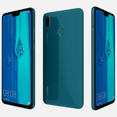 Huawei Y9 2019 Blue - 3D Model by Rever_Art