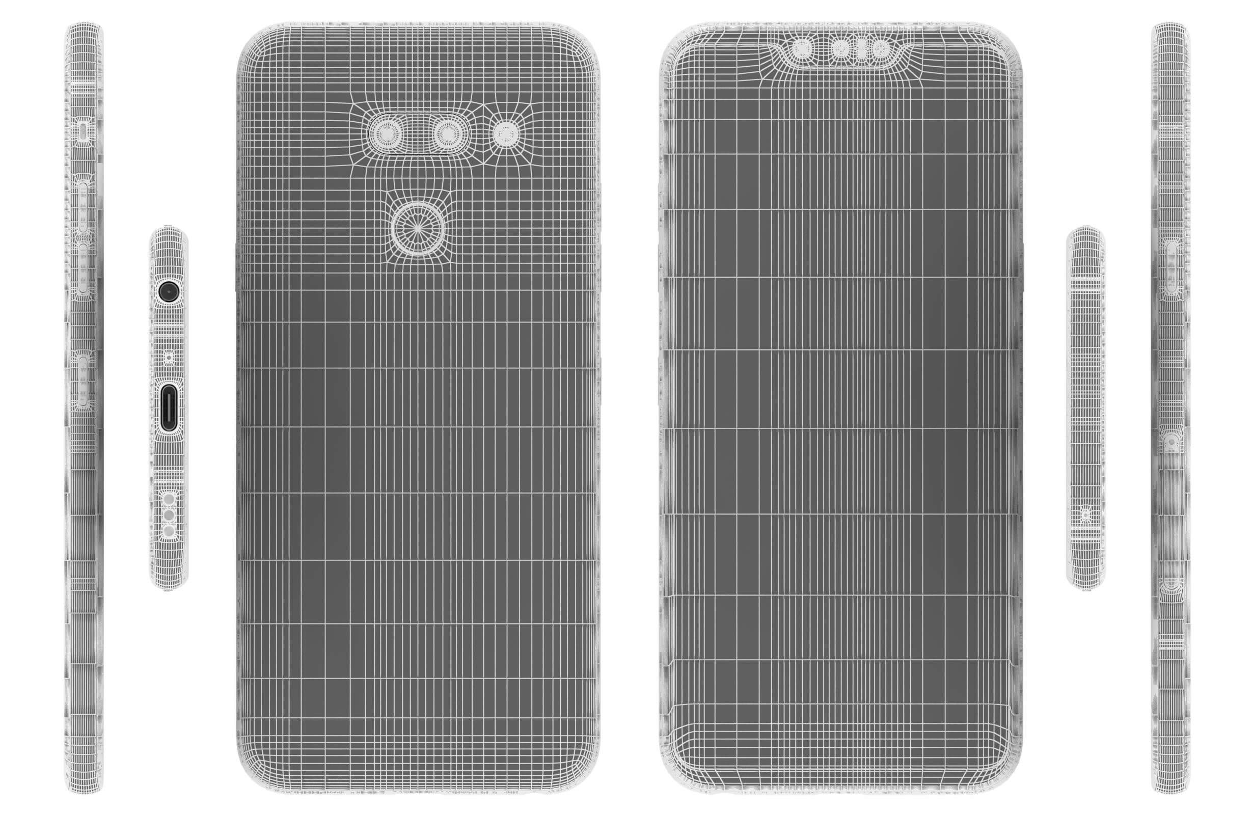 LG G8 ThinQ All Colors - 3D Model by Rever_Art