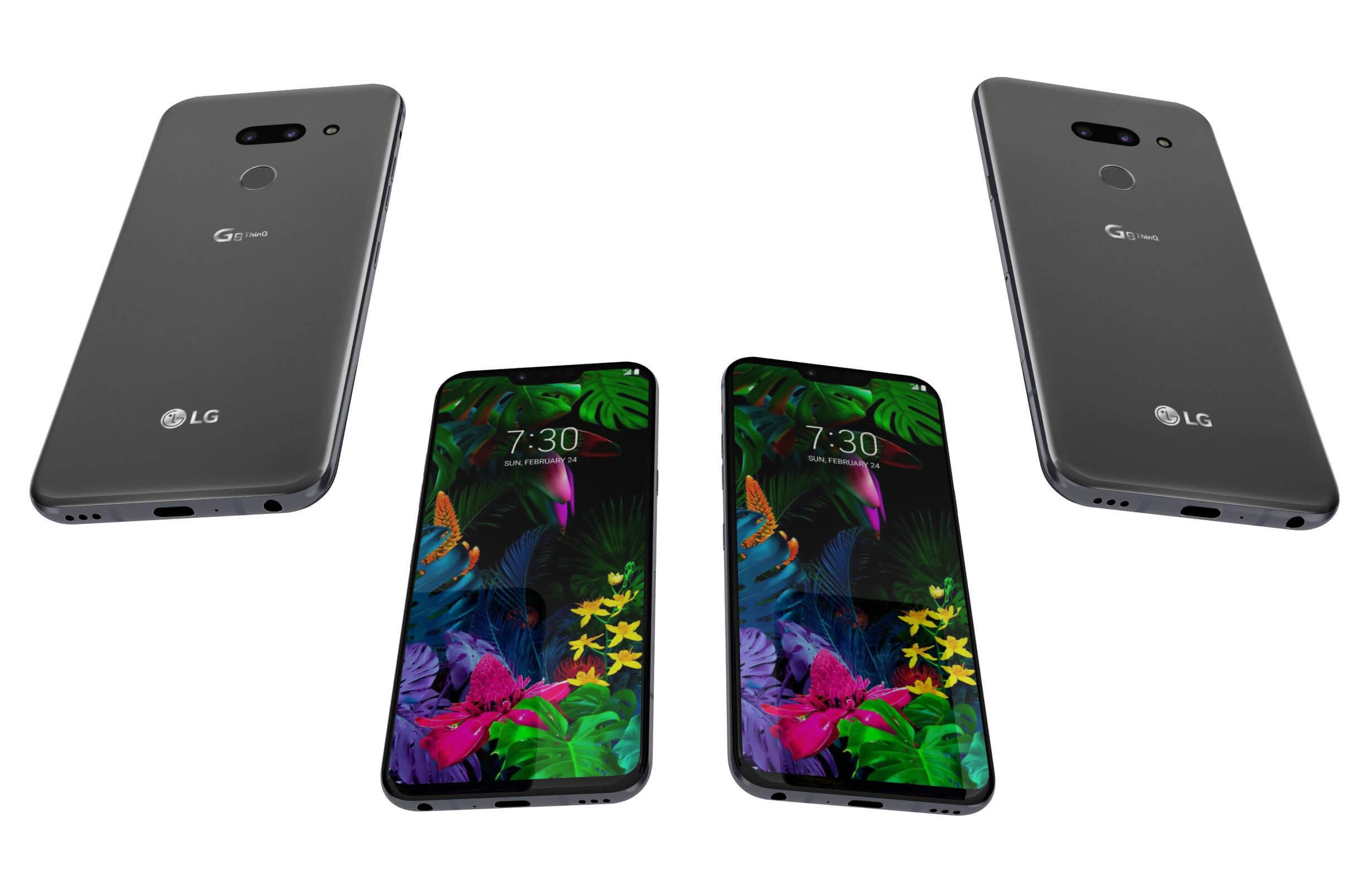 LG G8 ThinQ Gray - 3D Model by Rever_Art