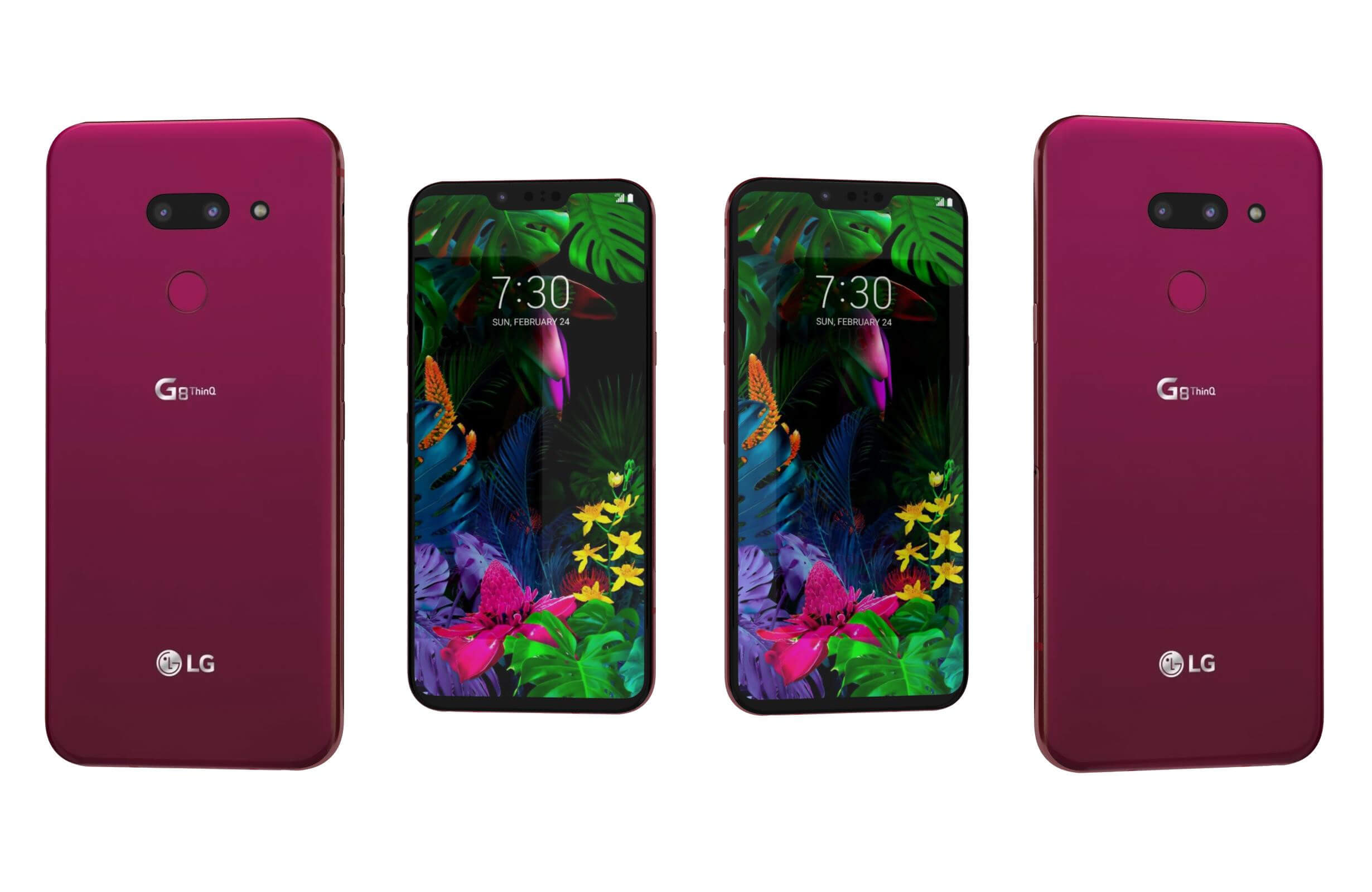 LG G8 ThinQ Red - 3D Model by Rever_Art