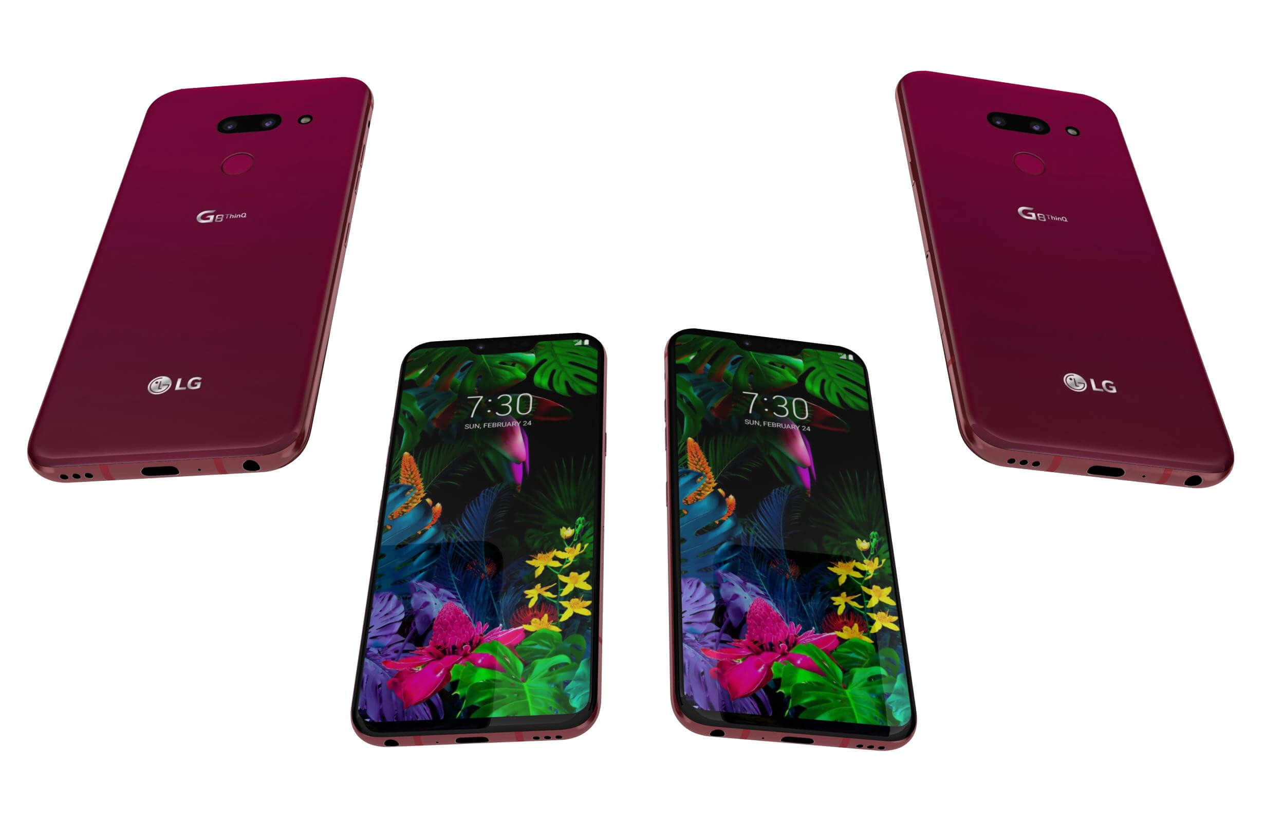 LG G8 ThinQ Red - 3D Model by Rever_Art