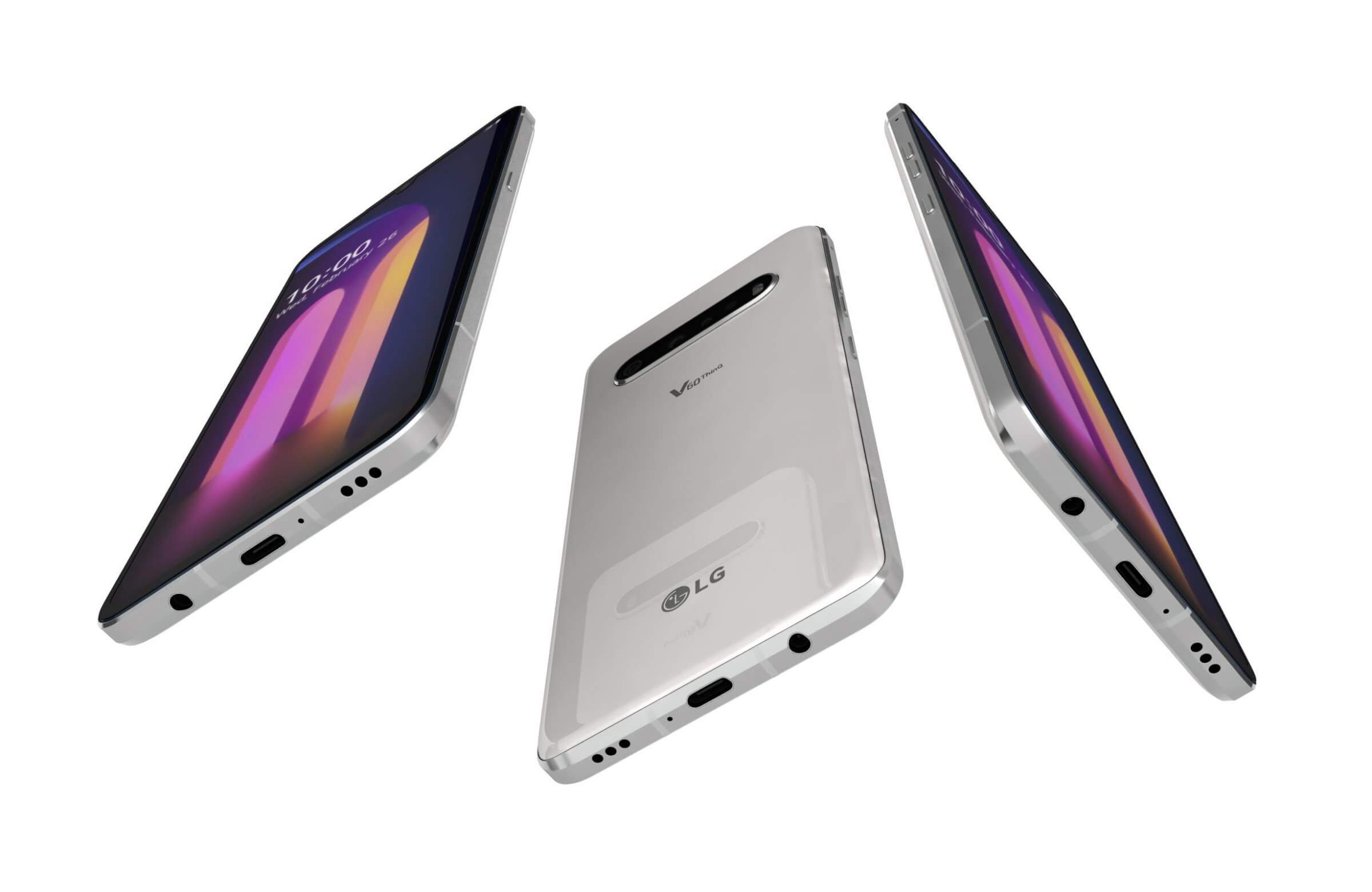 LG V60 ThinQ Classy White - 3D Model by Rever_Art