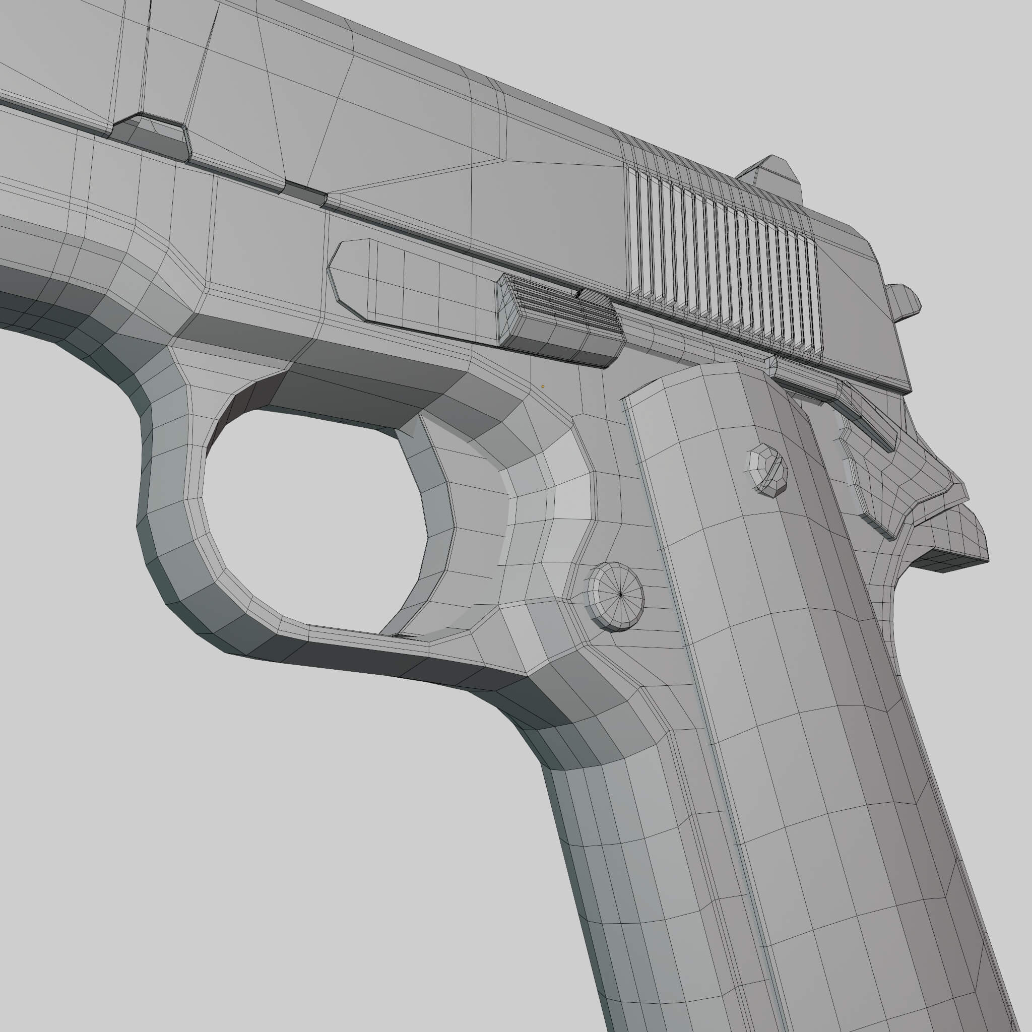 Colt M1911 Pistol Black - 3D Model by Rever_Art
