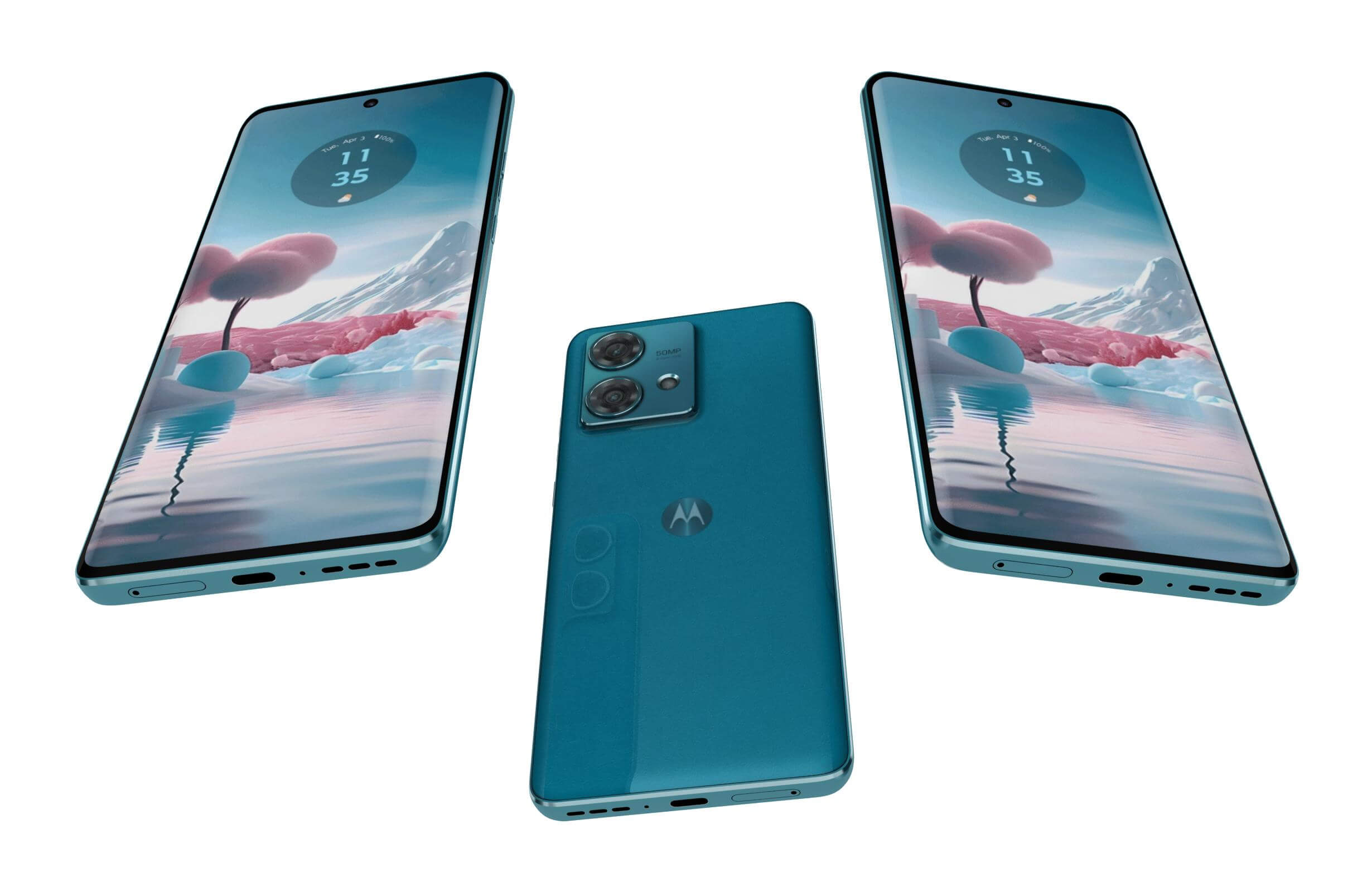 Motorola Edge 40 Neo Blue - 3D Model by Rever_Art