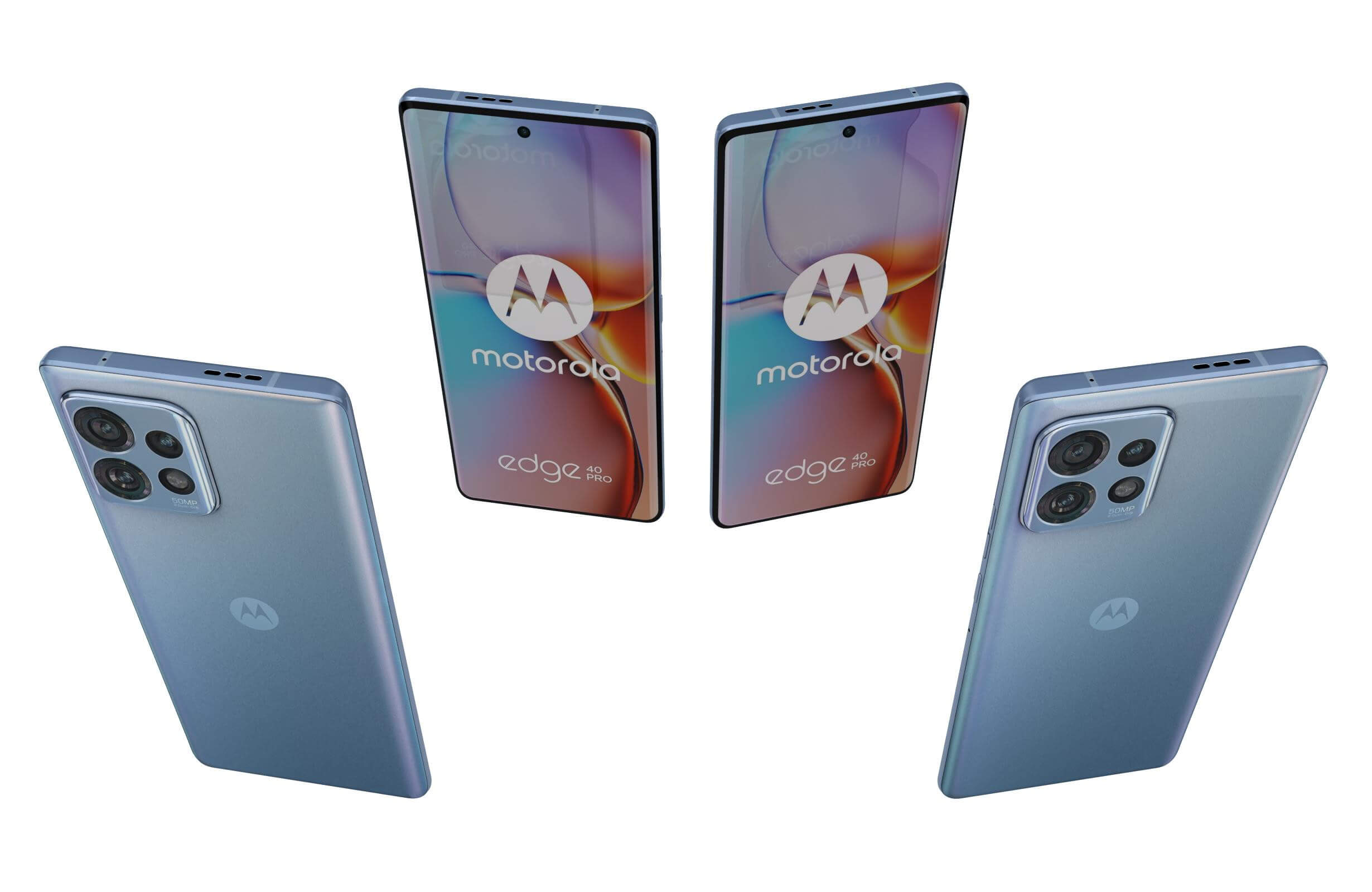 Motorola Edge 40 Pro Blue - 3D Model by Rever_Art