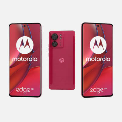 Motorola Edge 40 Red - 3D Model by Rever_Art