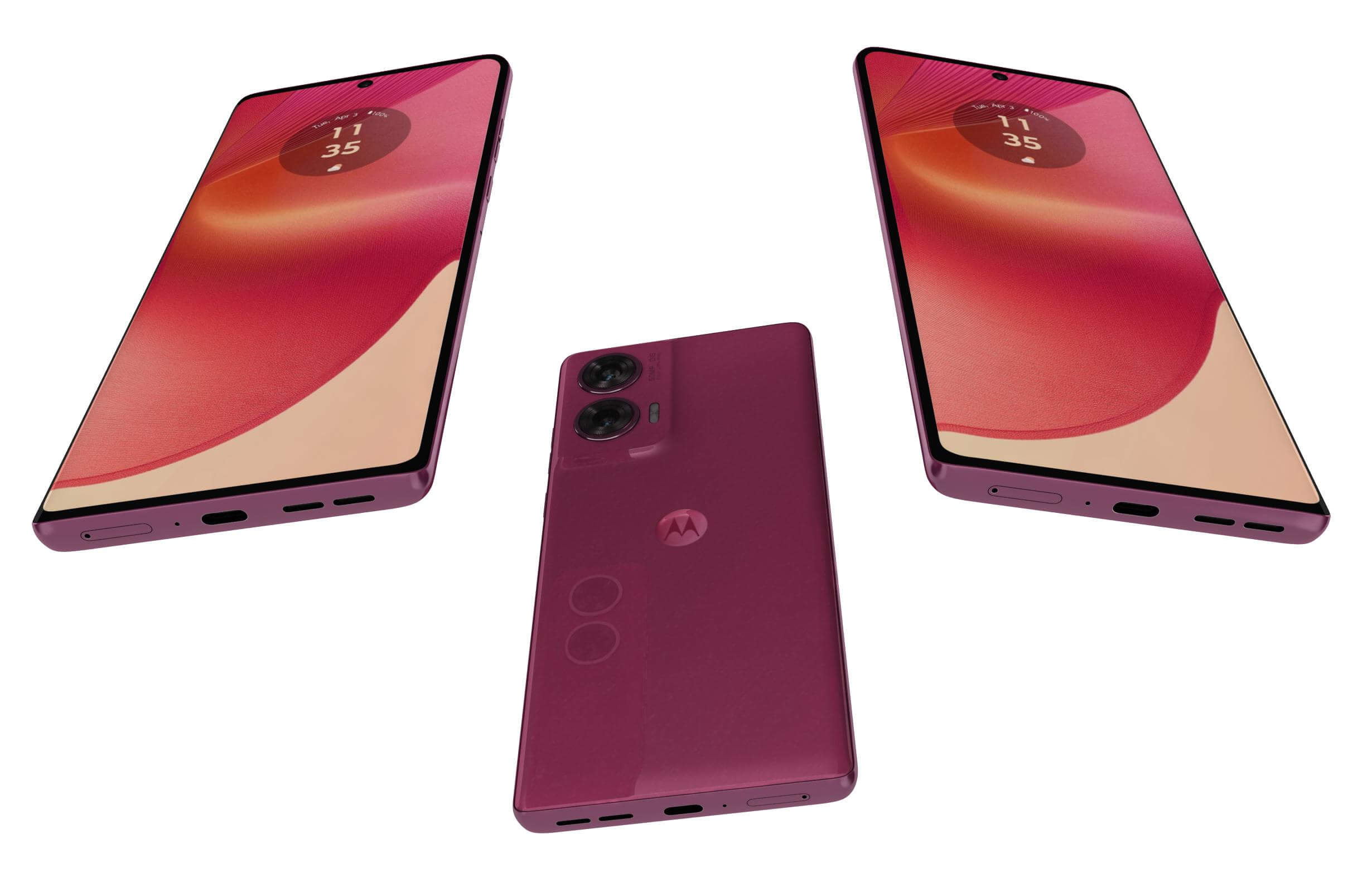 Motorola Edge 50 Fusion Red - 3D Model by Rever_Art