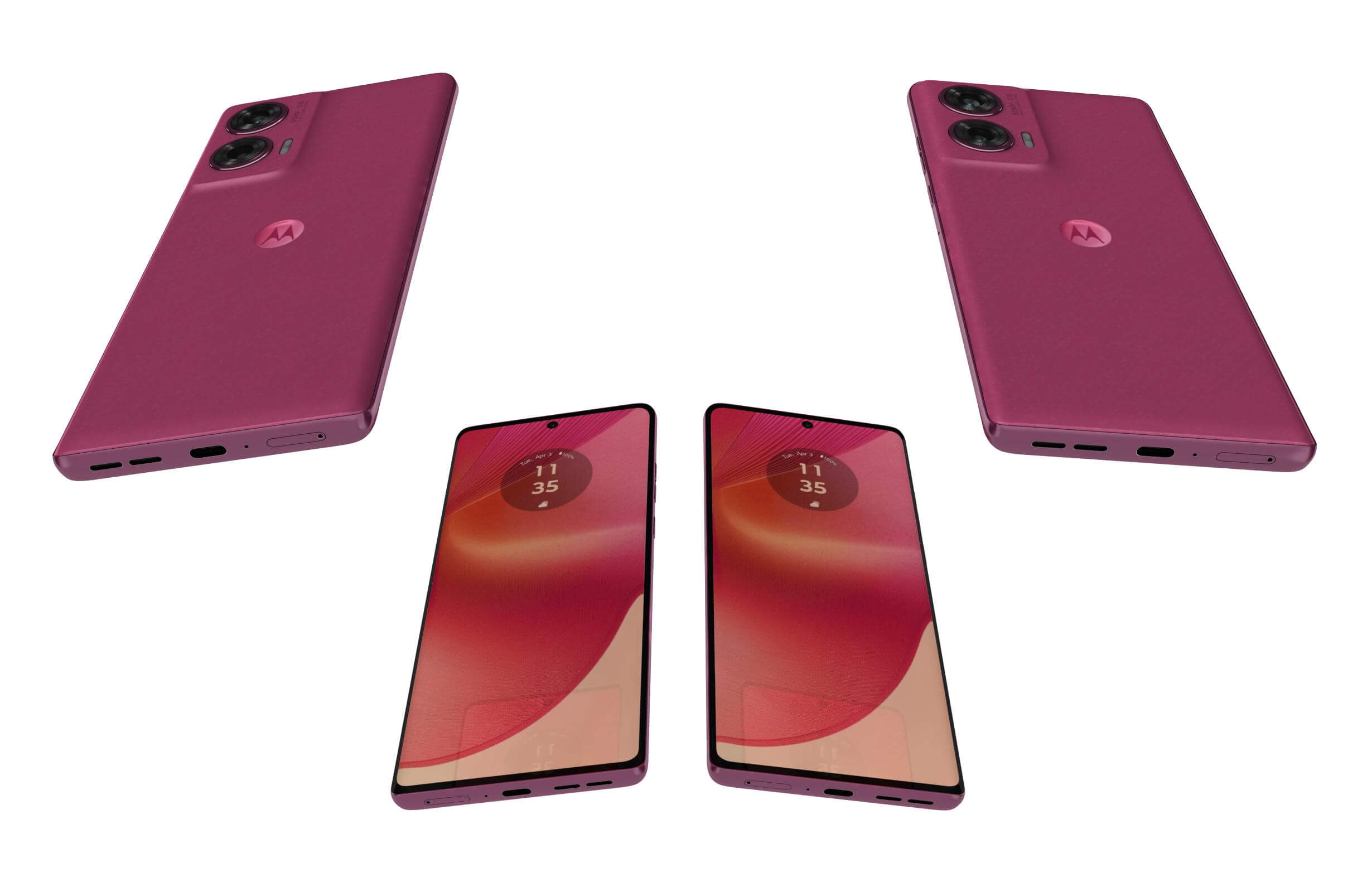 Motorola Edge 50 Fusion Red - 3D Model by Rever_Art