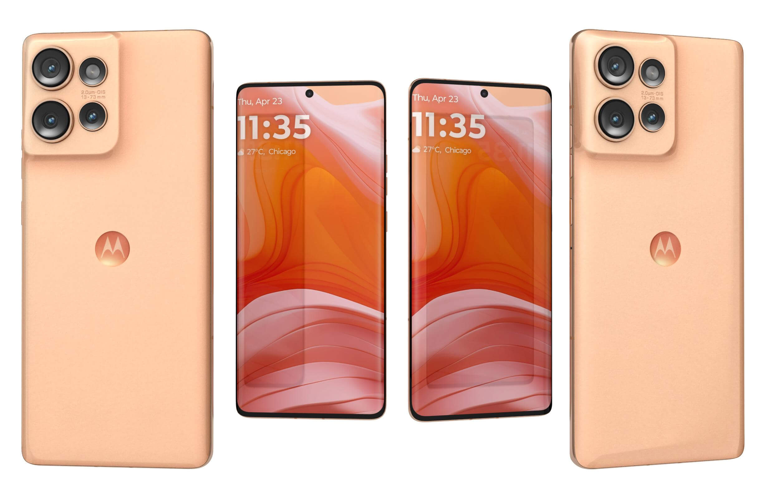 Motorola Edge 50 Peach Fuzz - 3D Model by Rever_Art