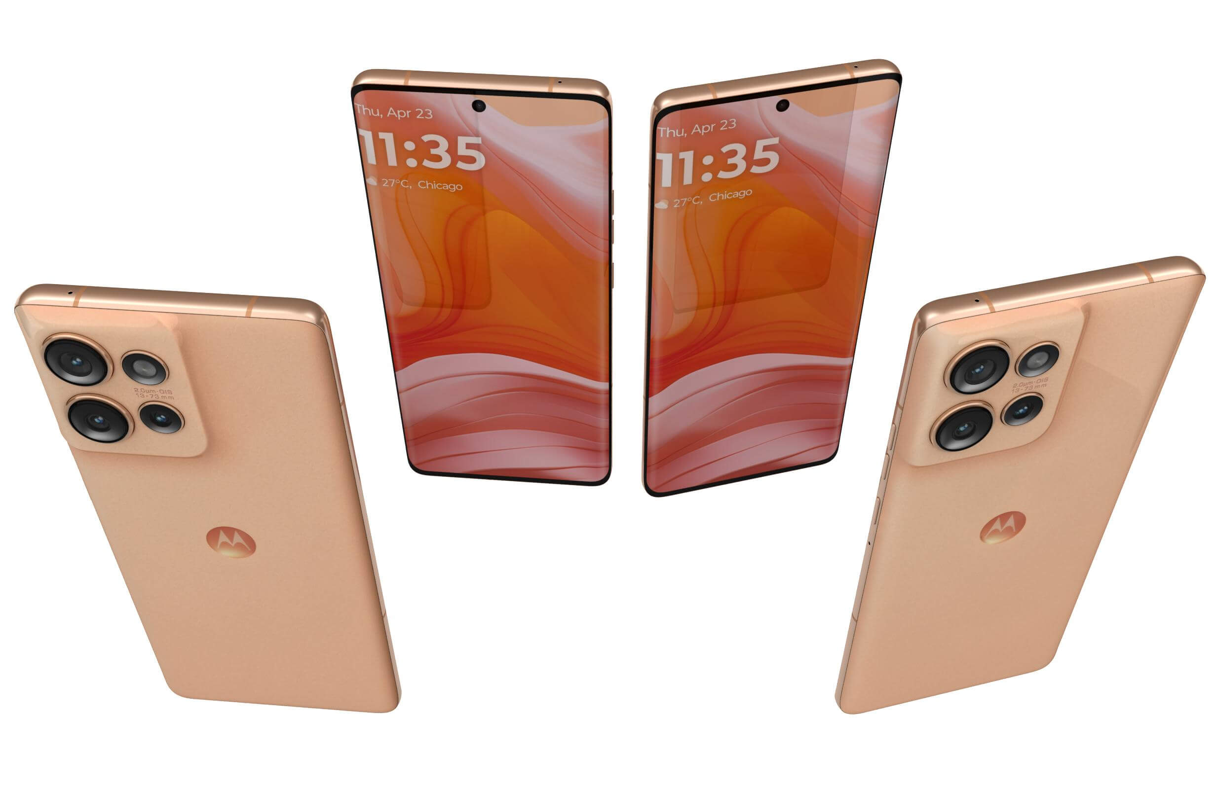 Motorola Edge 50 Peach Fuzz - 3D Model by Rever_Art