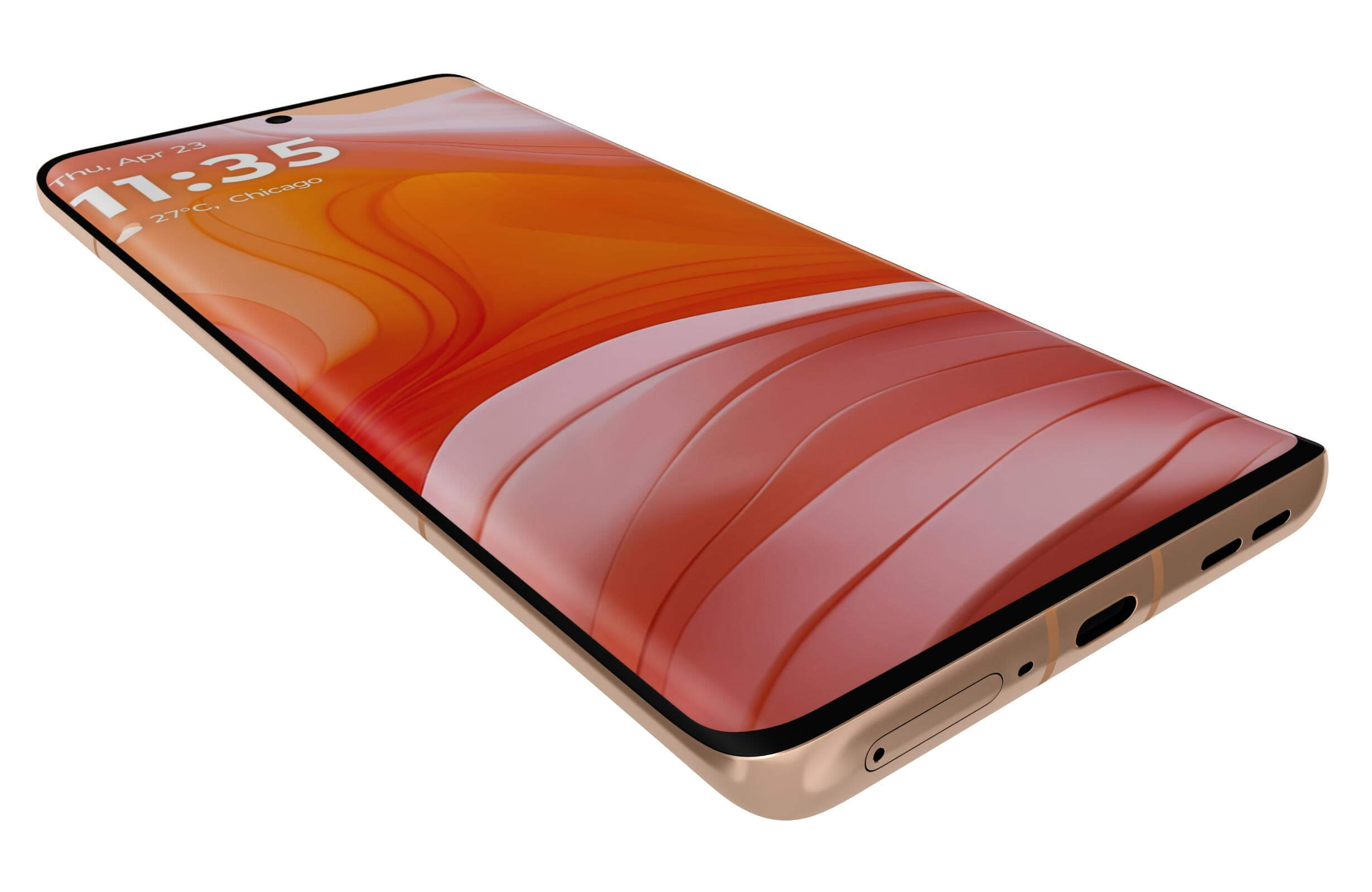 Motorola Edge 50 Peach Fuzz - 3D Model by Rever_Art