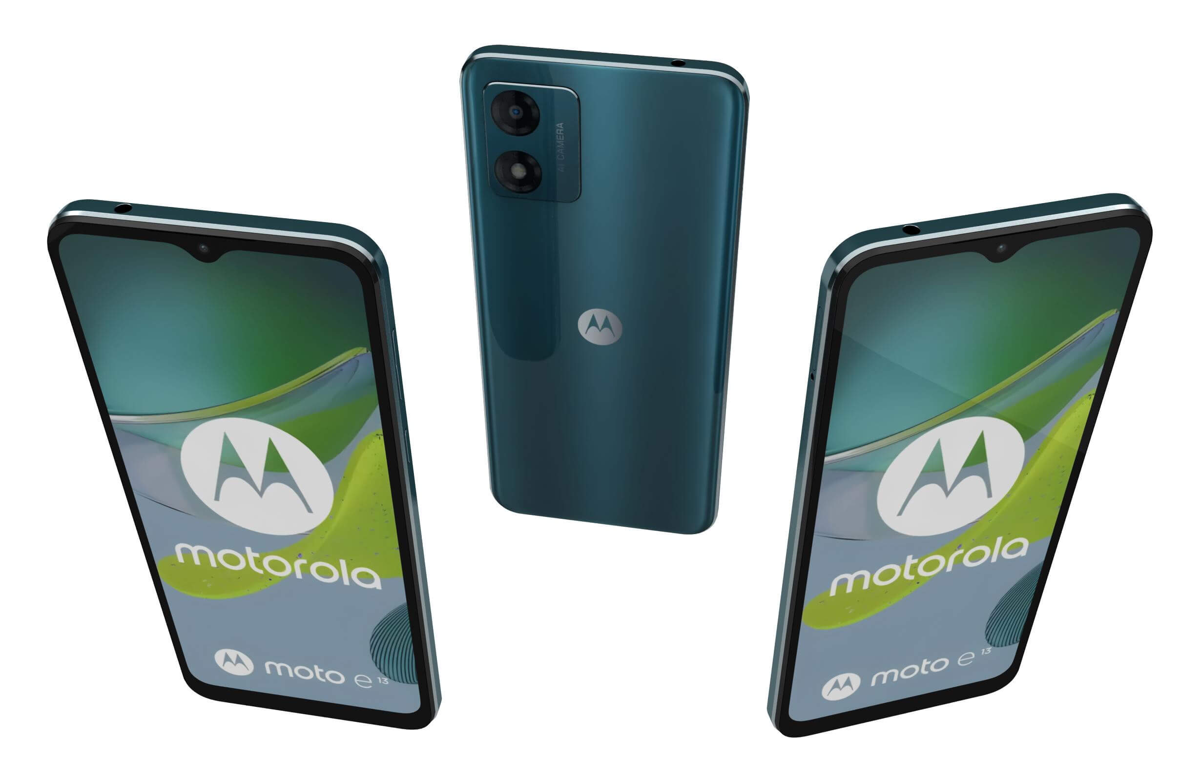 Motorola Moto E13 Blue - 3D Model by Rever_Art