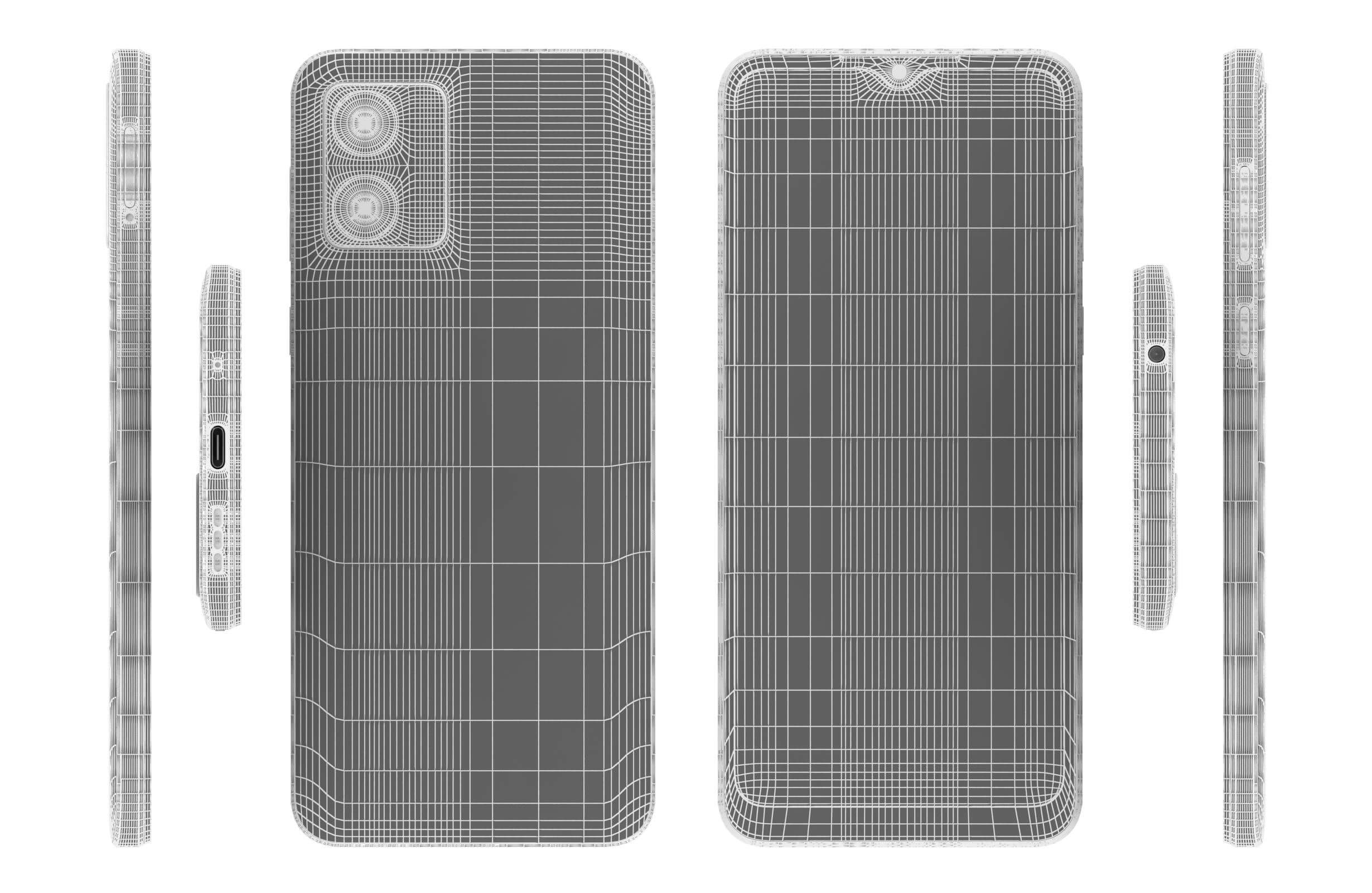 Motorola Moto E13 Blue - 3D Model by Rever_Art