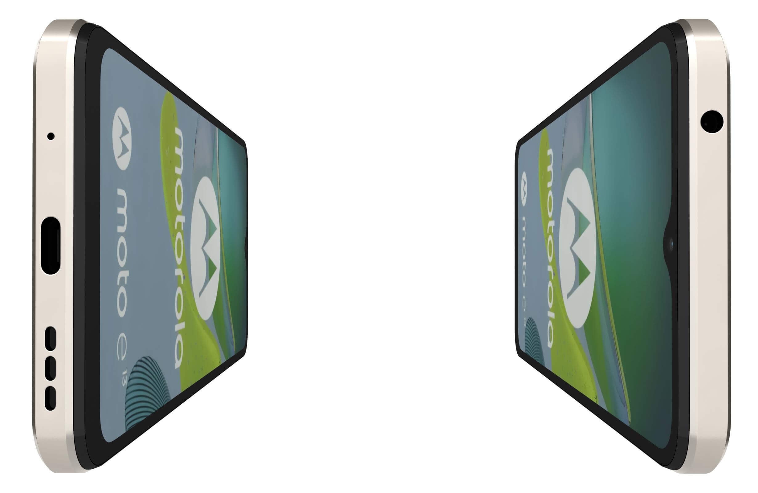 Motorola Moto E13 Whitem Blue - 3D Model by Rever_Art