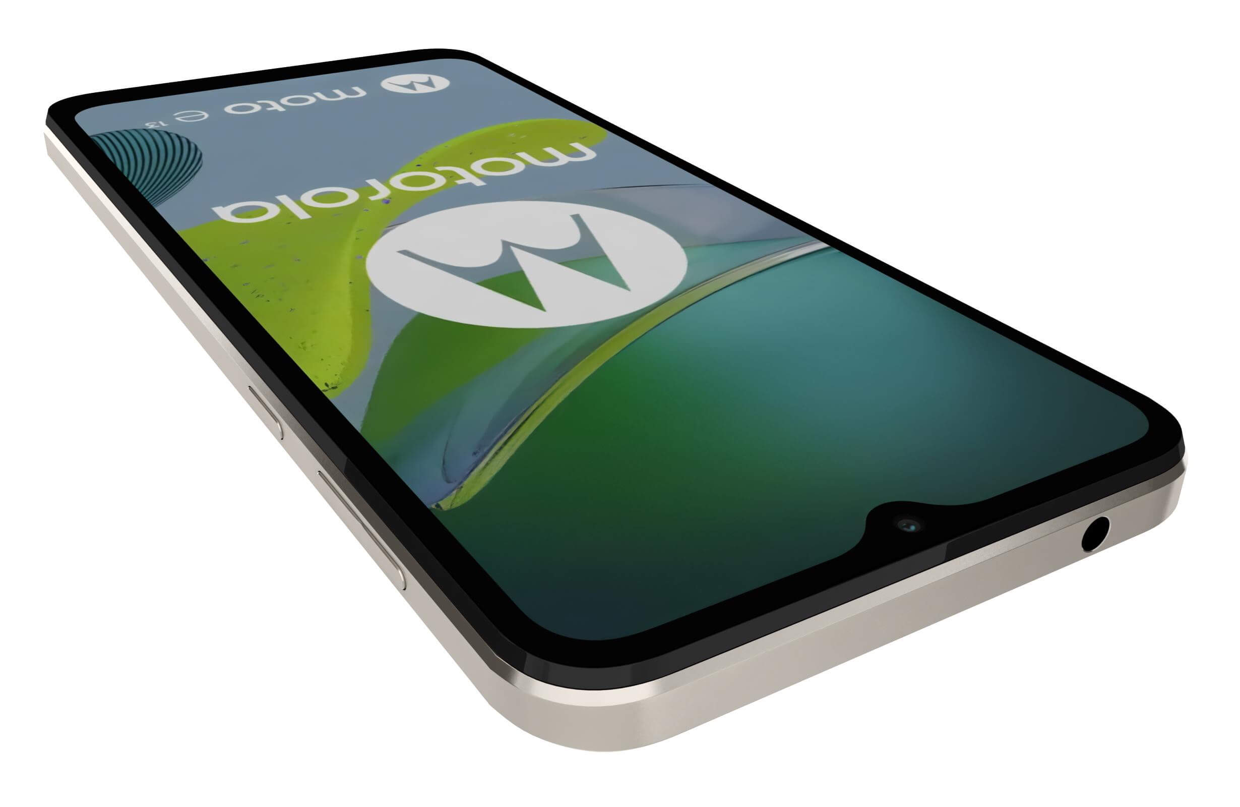 Motorola Moto E13 Whitem Blue - 3D Model by Rever_Art