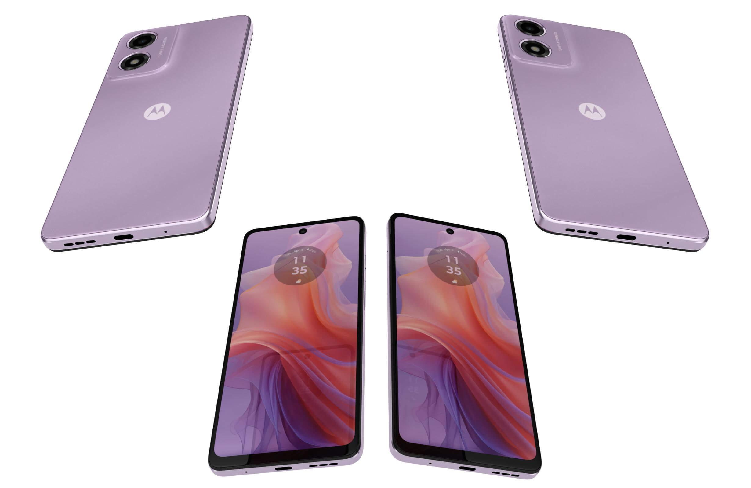 Motorola Moto E14 Pastel Purple - 3D Model by Rever_Art