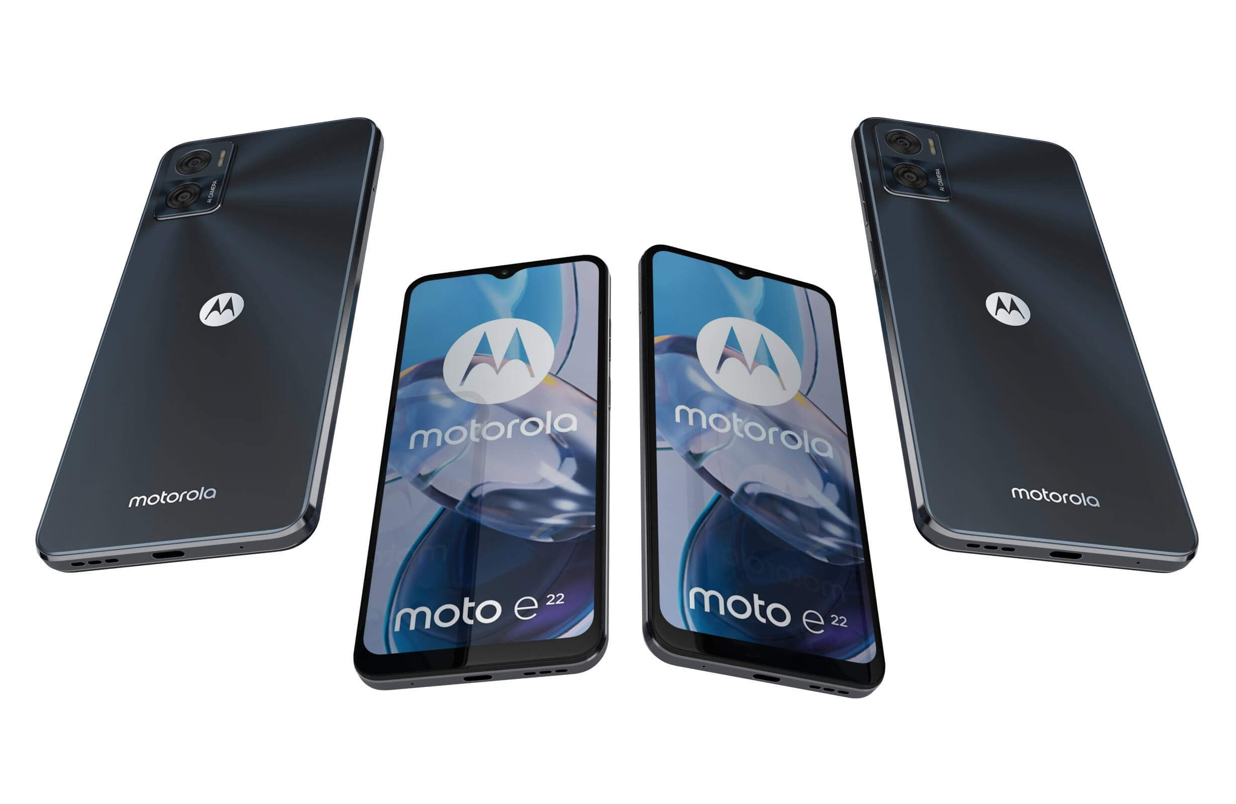 Motorola Moto E22 Black - 3D Model by Rever_Art