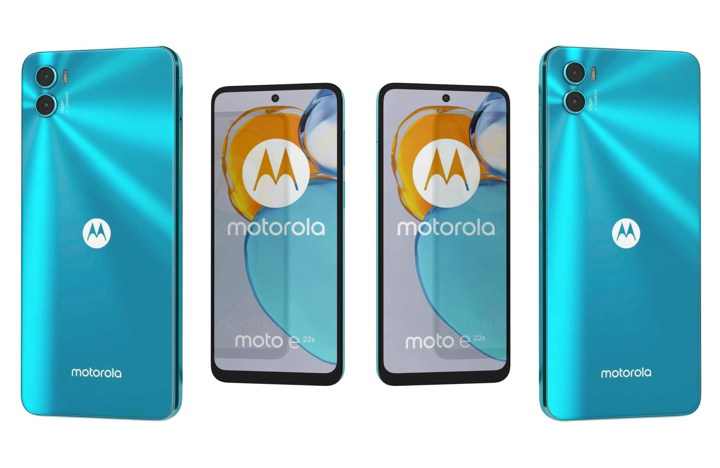 Motorola Moto E22s Blue - 3D Model by Rever_Art
