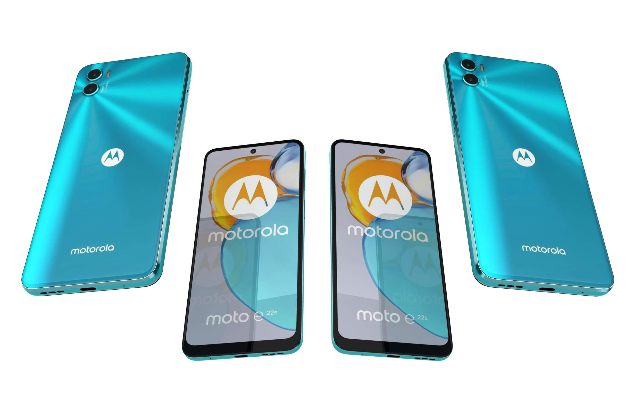 Motorola Moto E22s Blue - 3D Model by Rever_Art