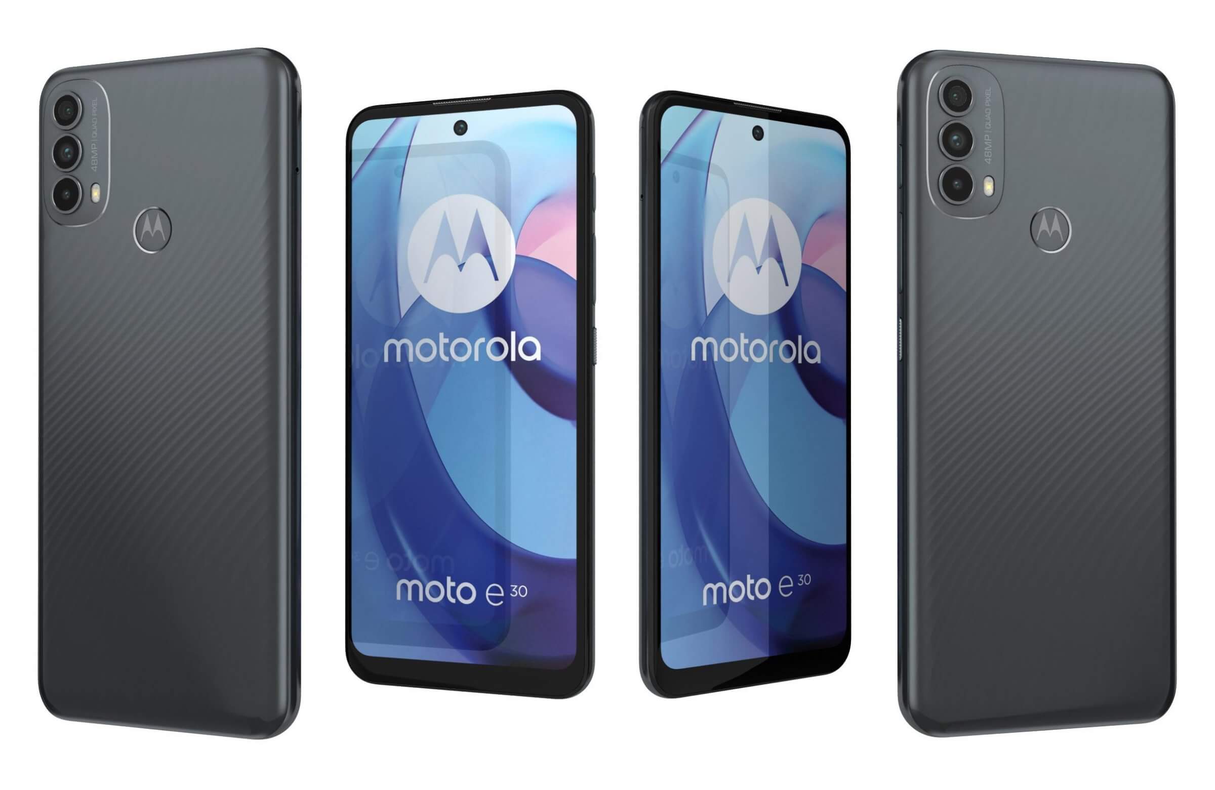 Motorola Moto E30 Black - 3D Model by Rever_Art