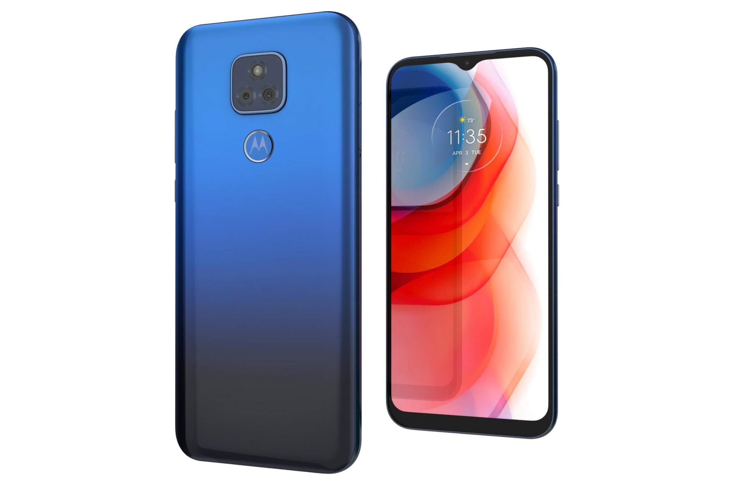 Motorola Moto G Play 2021 Misty Blue - 3D Model by Rever_Art
