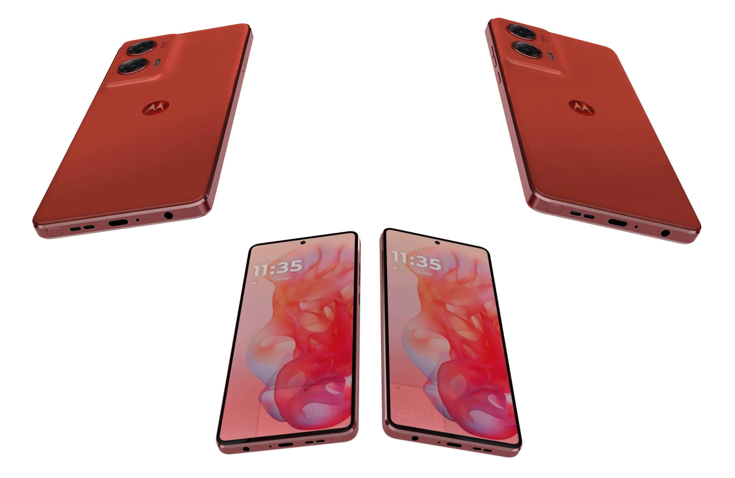 Motorola Moto G Stylus 5G 2024 Scarlet Wave and Caramel Latt - 3D Model ...