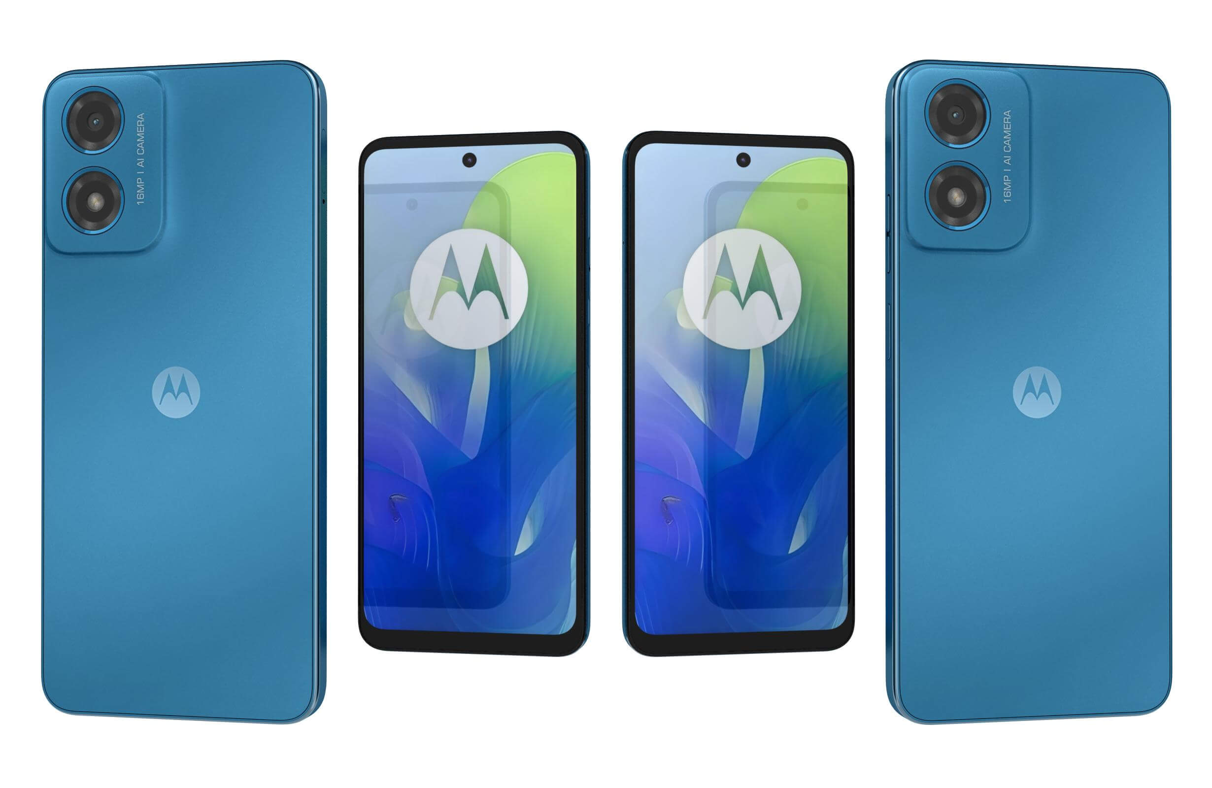 Motorola Moto G04 Blue - 3D Model by Rever_Art