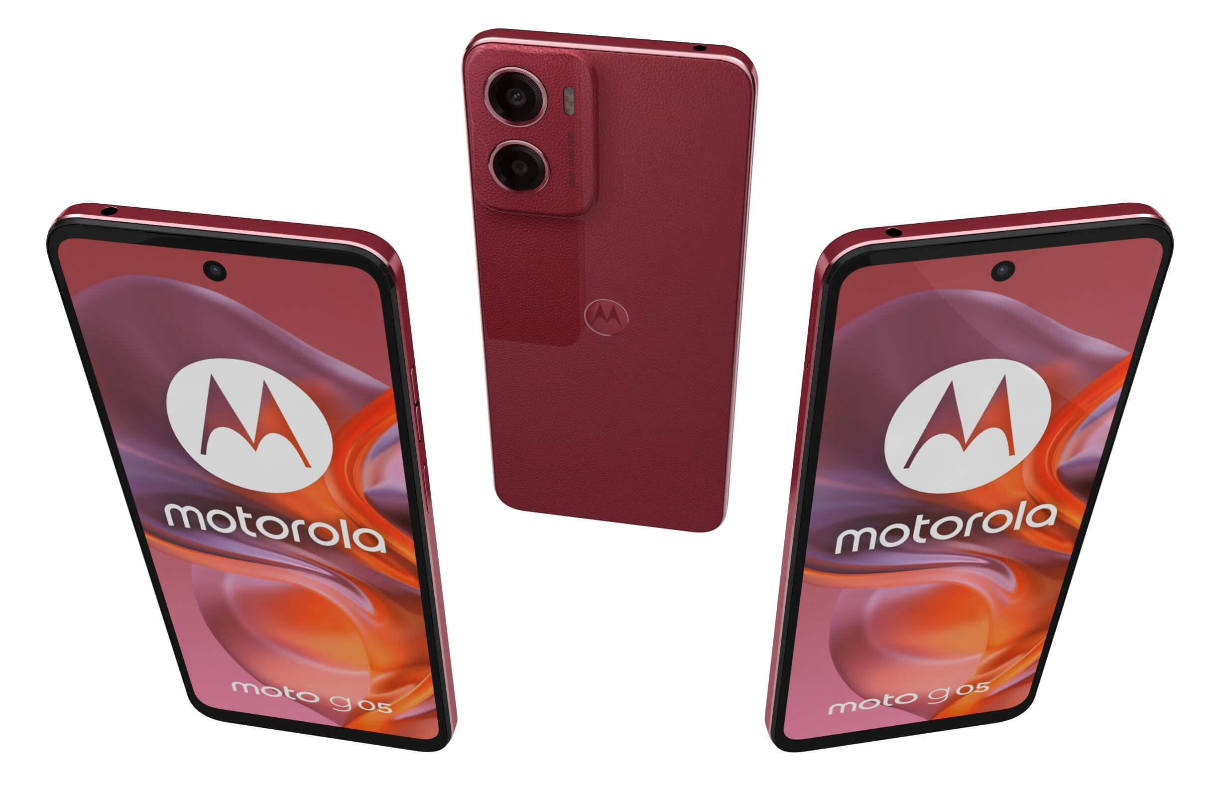 Motorola Moto G05 Blue and Red - 3D Model by Rever_Art