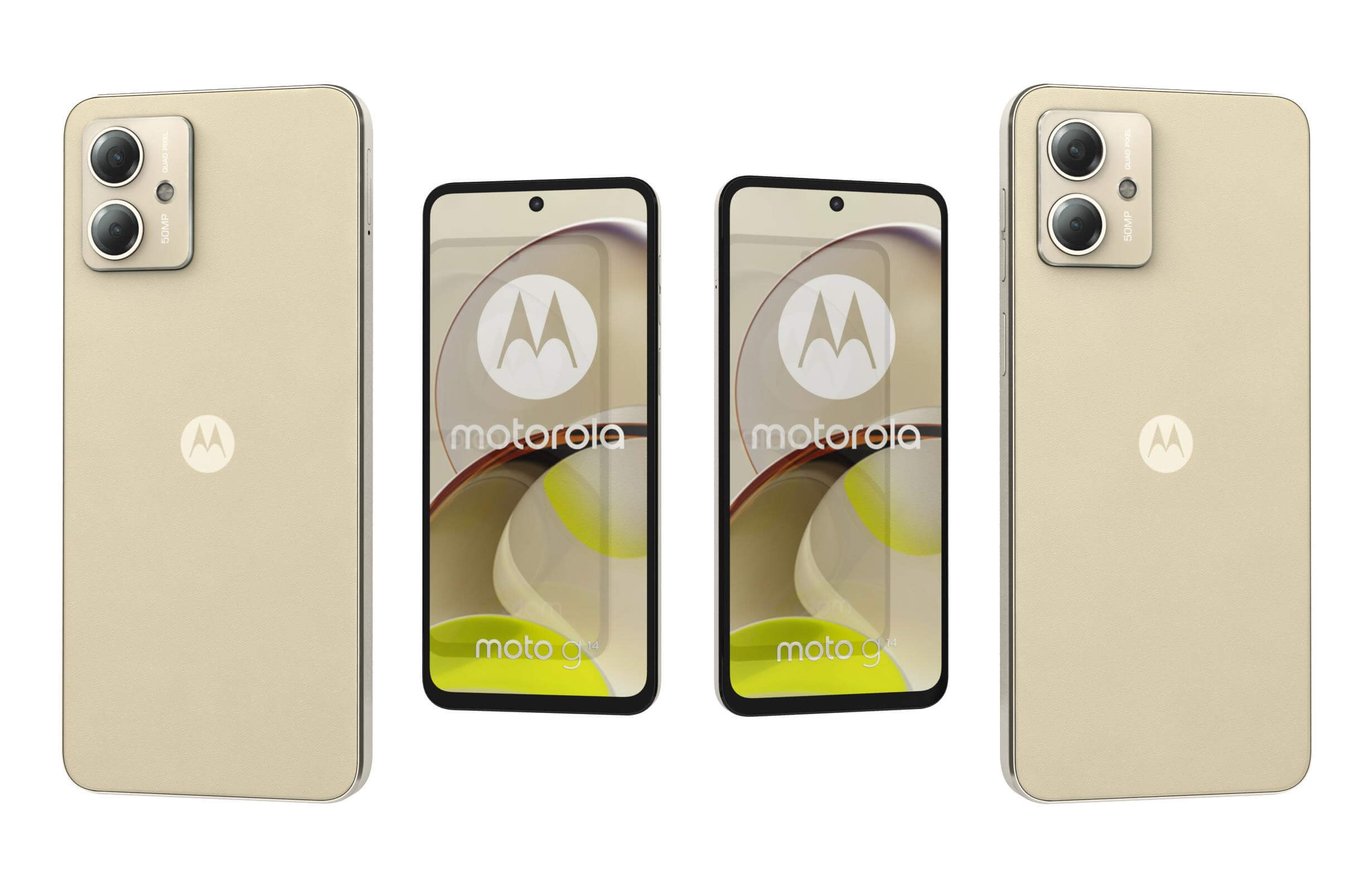 Motorola Moto G14 Gold - 3D Model by Rever_Art