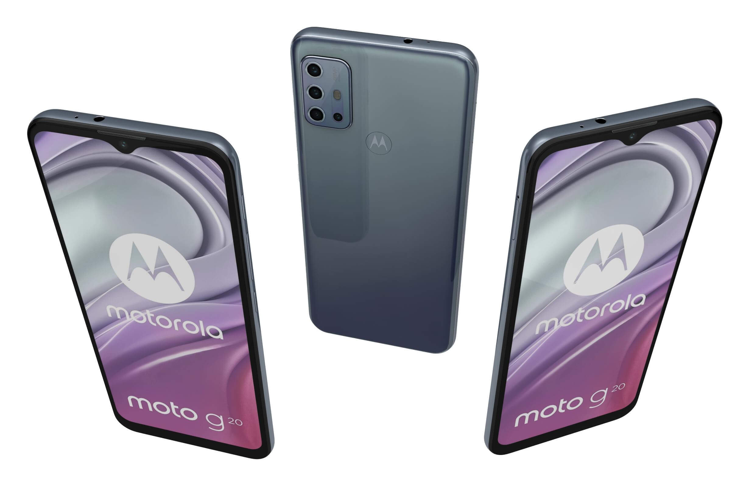 Motorola Moto G20 Gray - 3D Model by Rever_Art