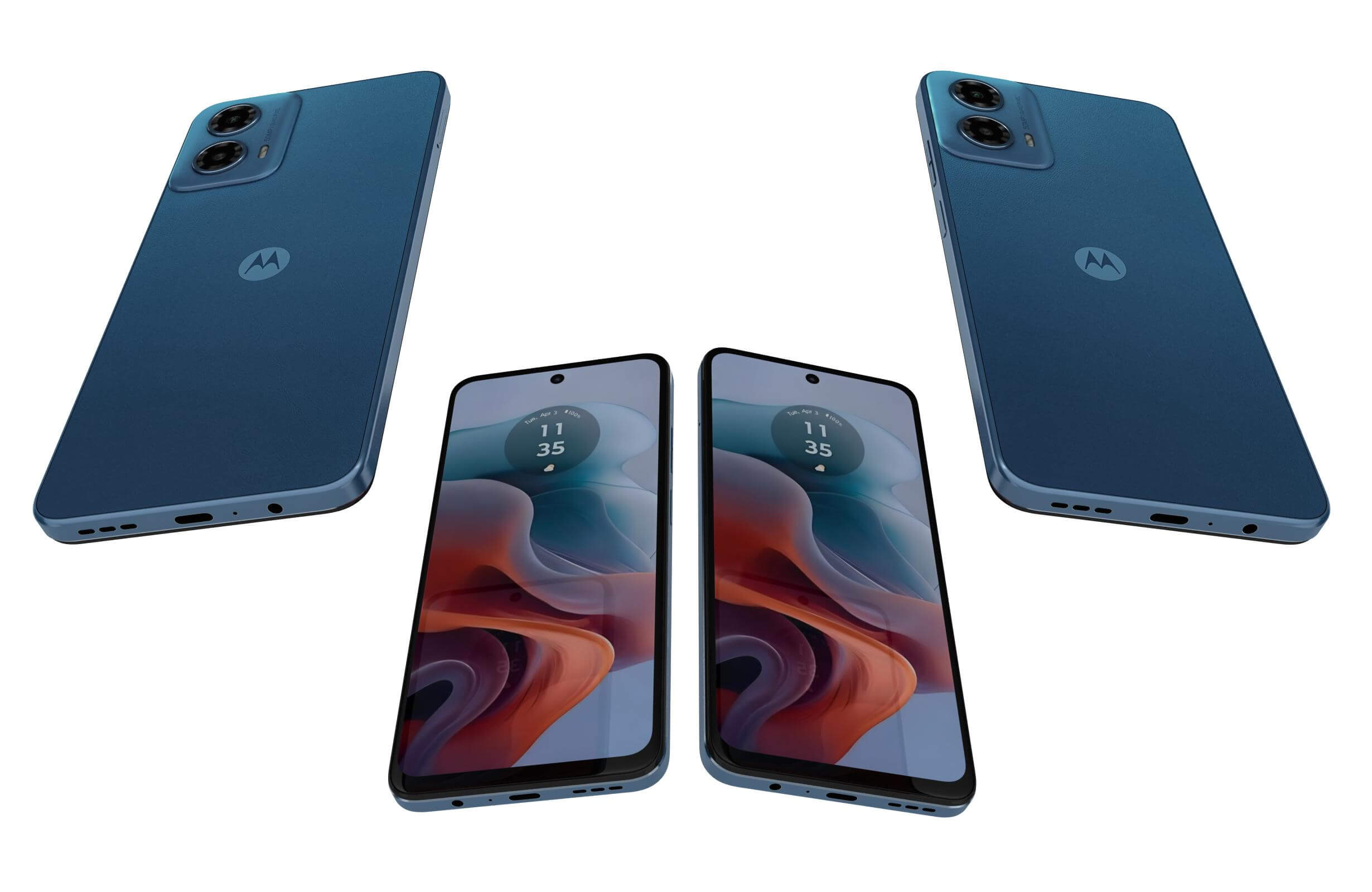 Motorola Moto G34 5G Blue - 3D Model by Rever_Art