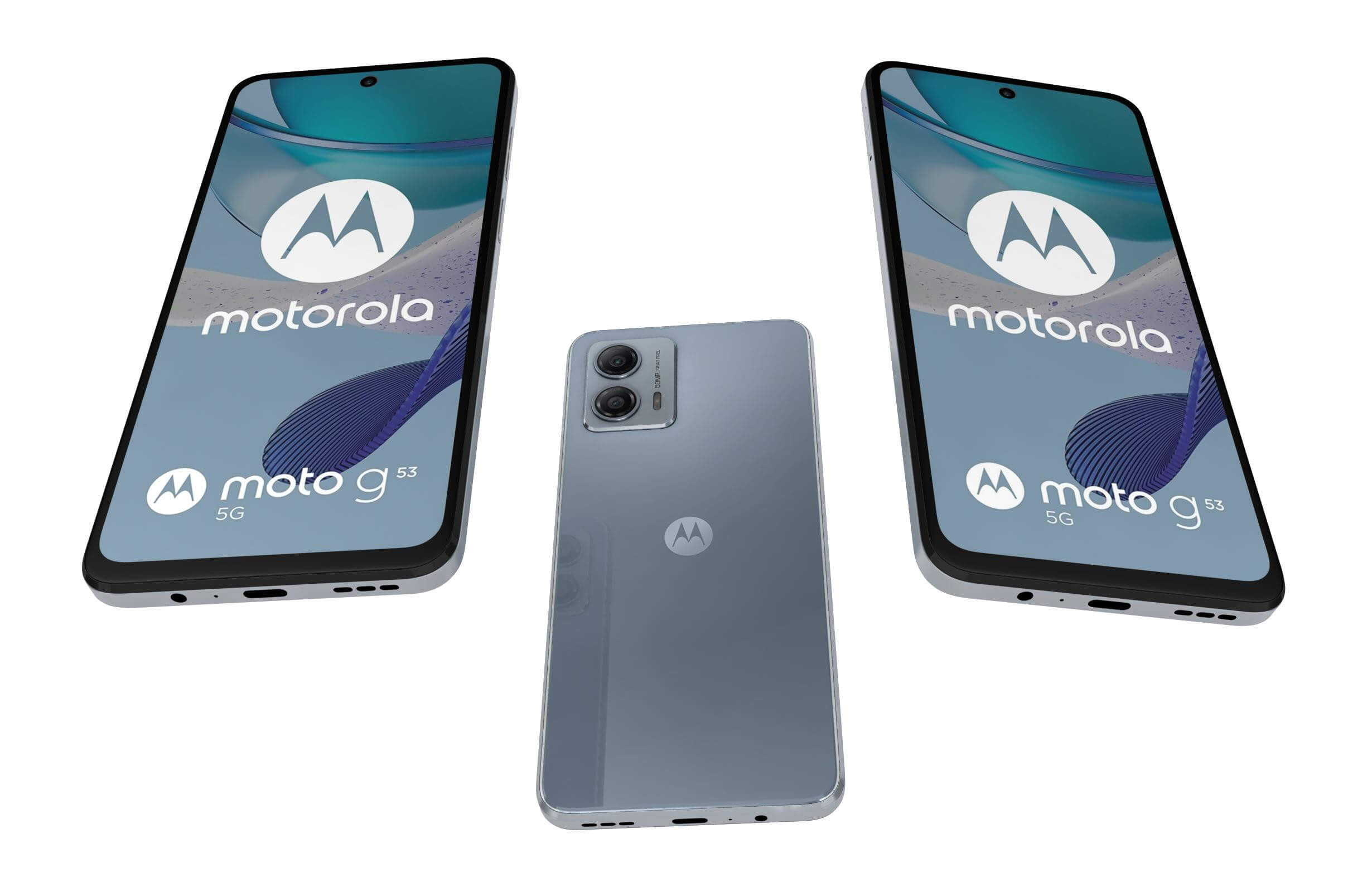 Motorola Moto G53 Blue - 3D Model by Rever_Art