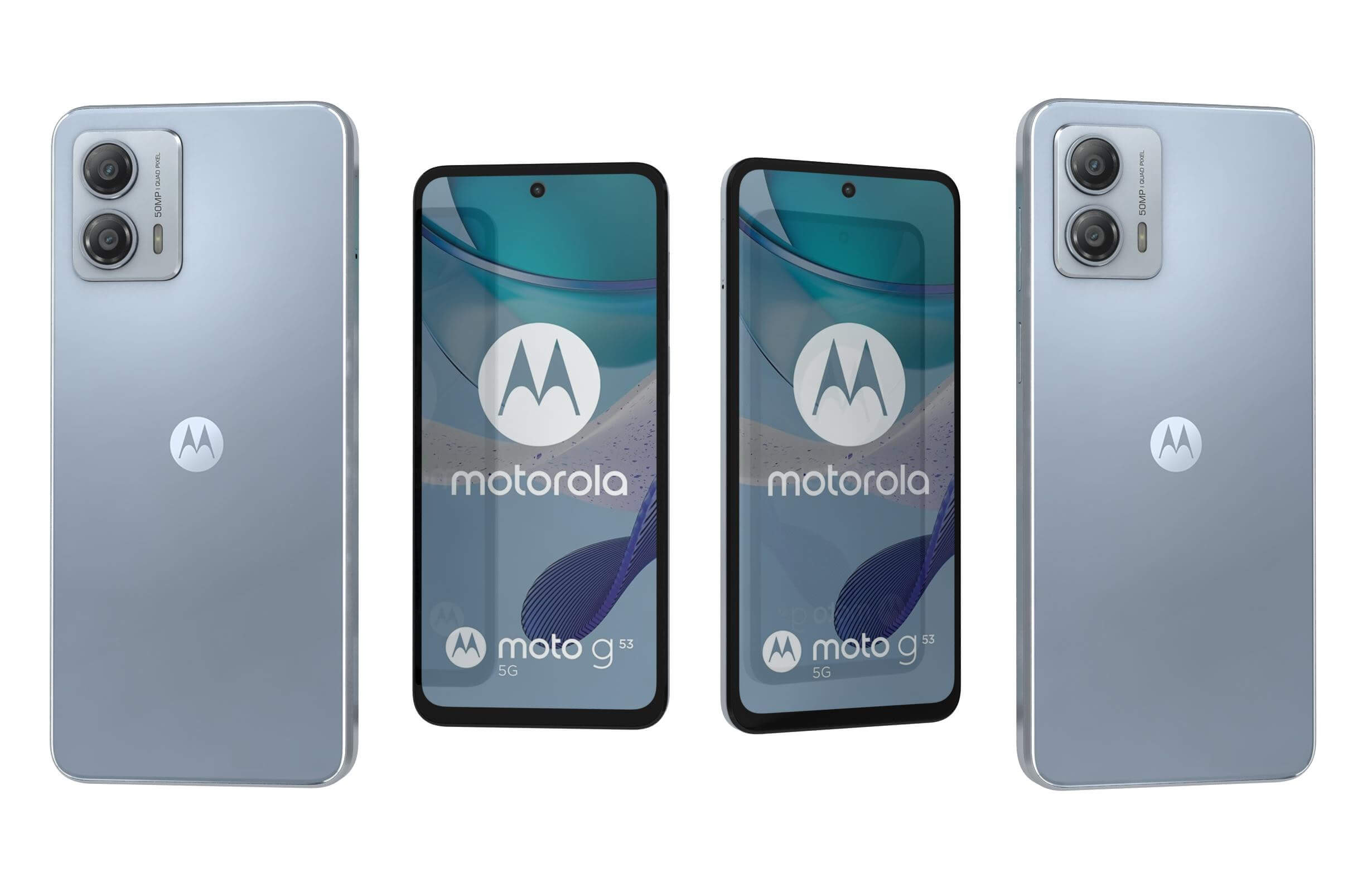 Motorola Moto G53 Blue - 3D Model by Rever_Art
