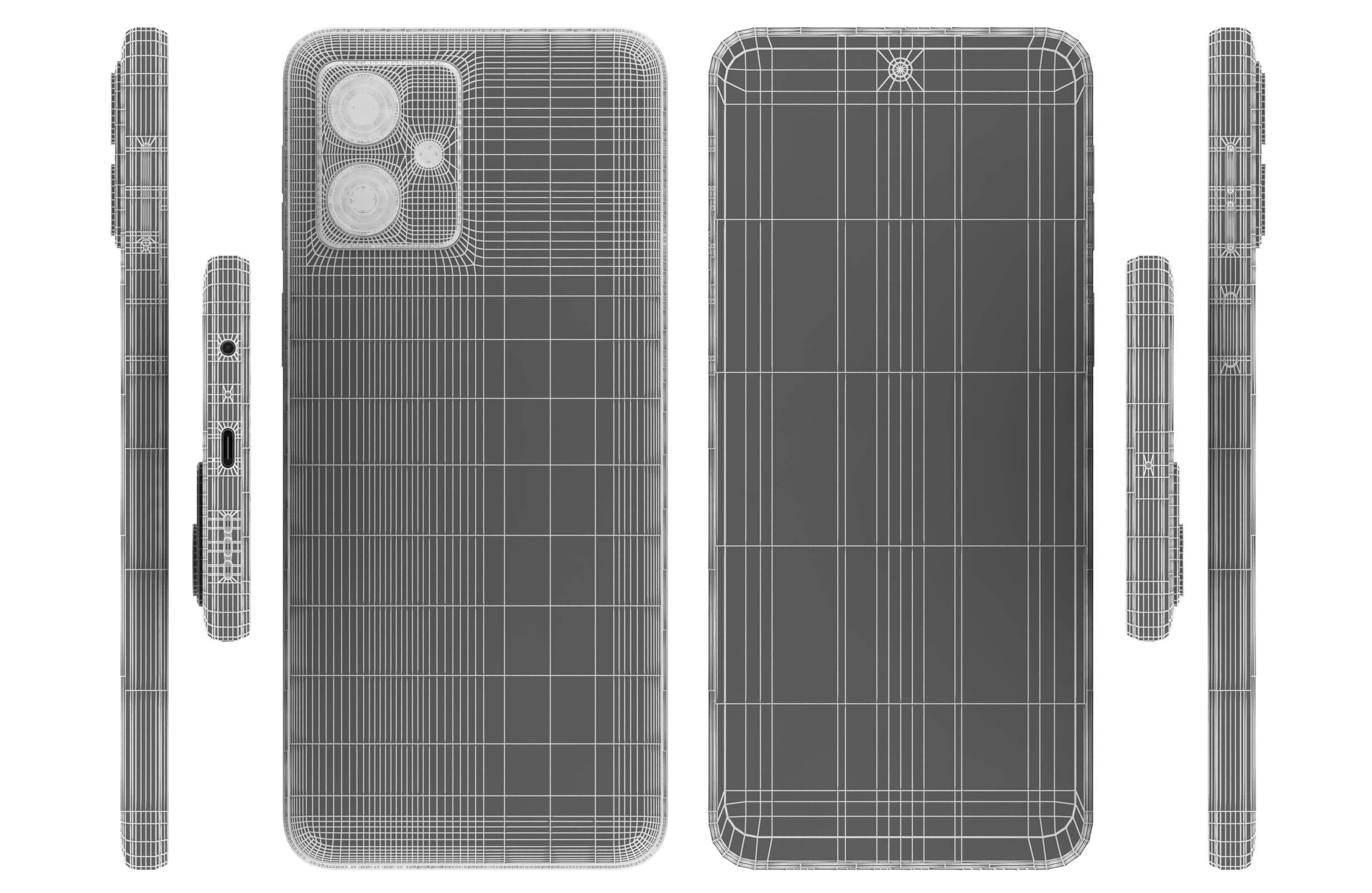 Motorola Moto G54 5G All Colors - 3D Model by Rever_Art